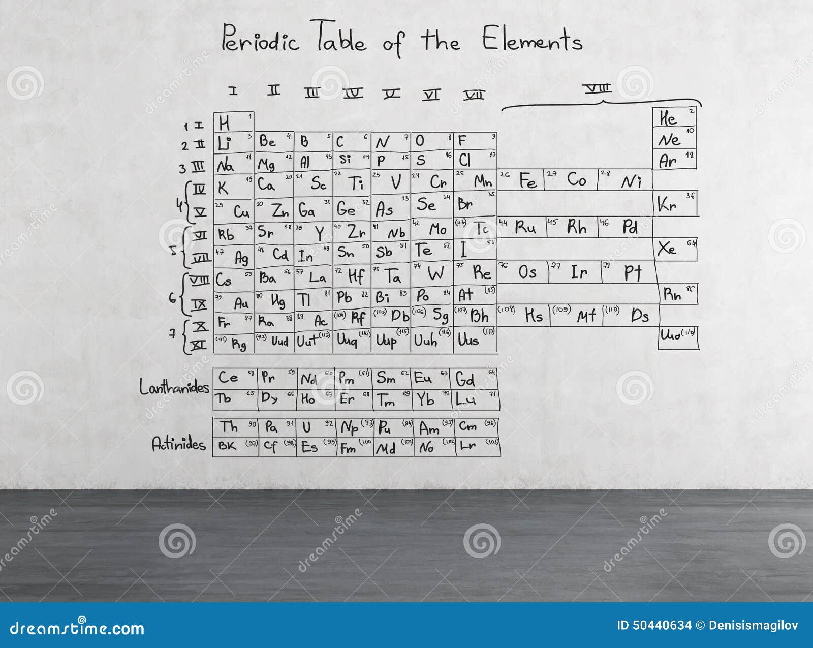 Periodic Table of the Elements Stock Photo - Image of group, earth ...