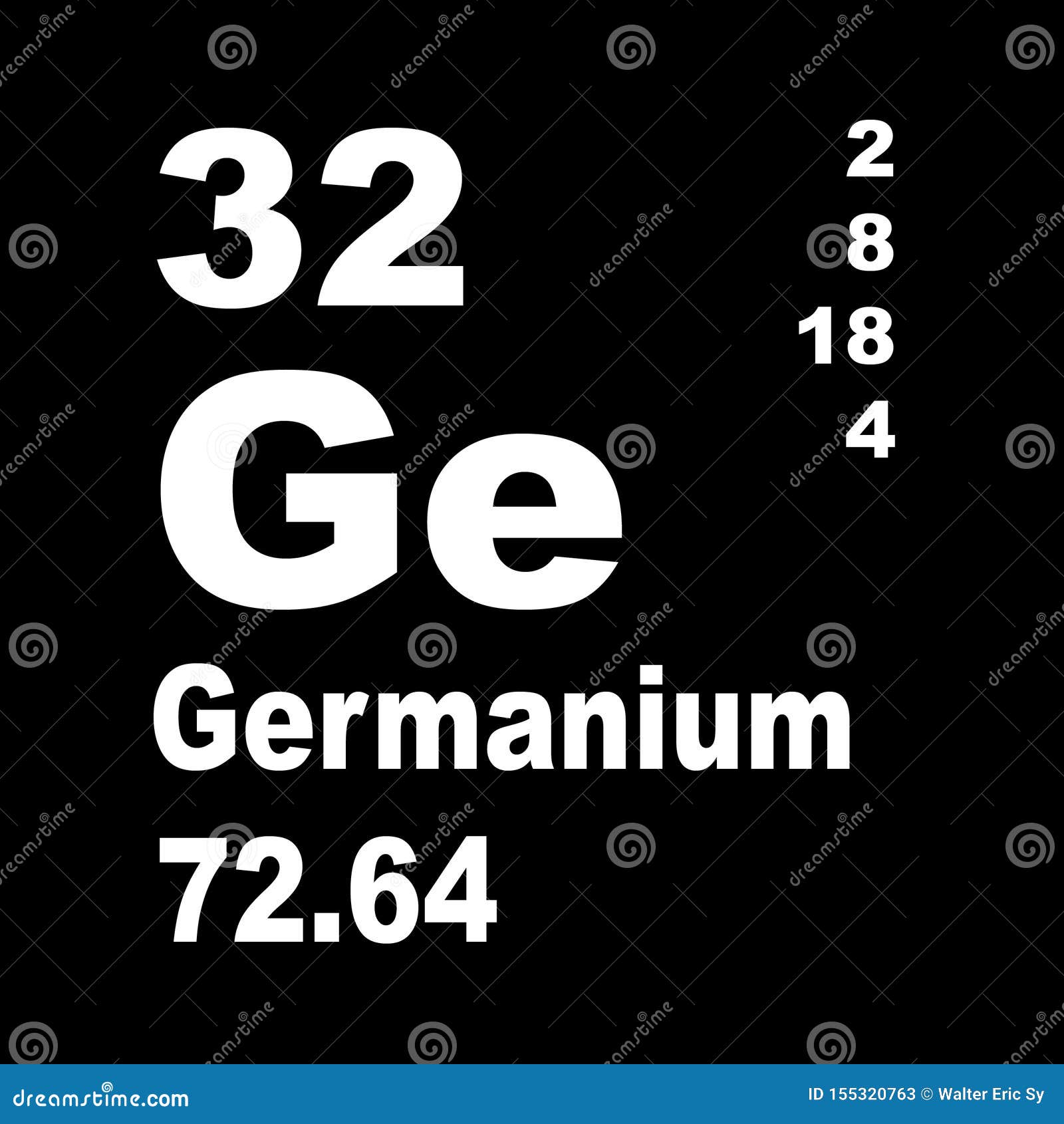 Periodic Table of Elements: Germanium Stock Illustration - Illustration ...