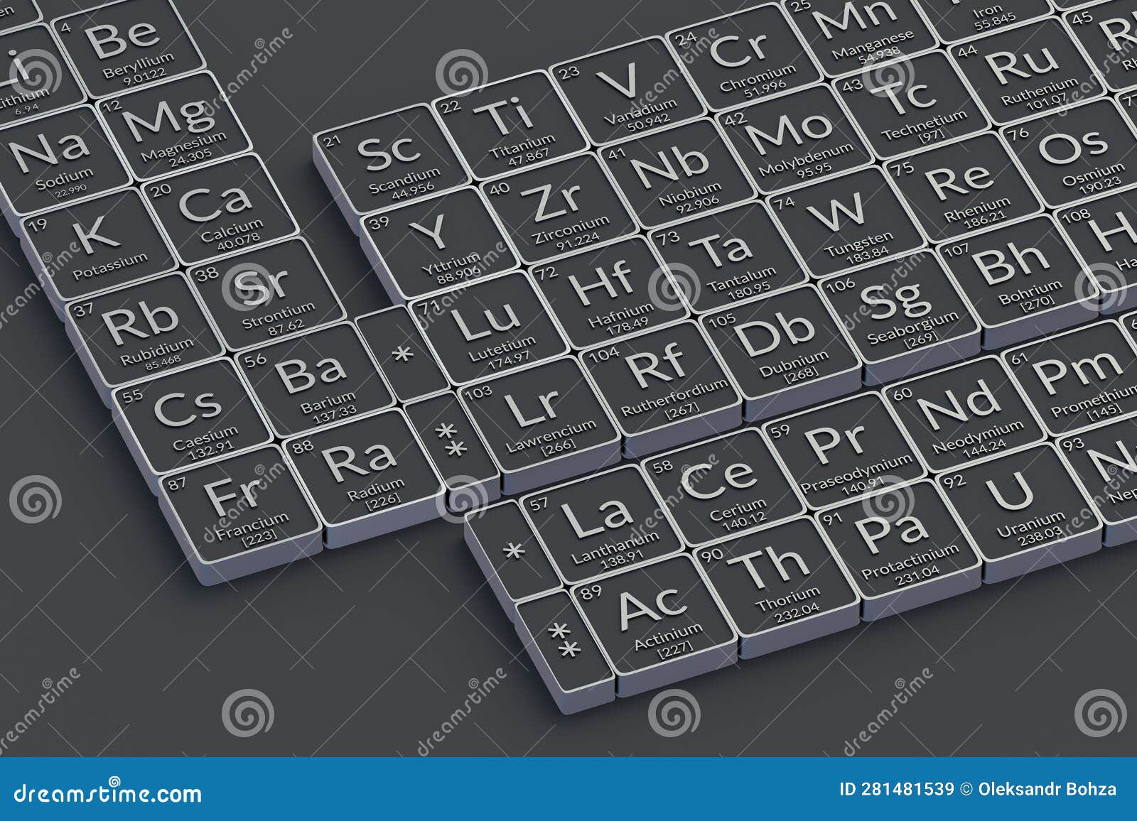Periodic Table of Elements. Scientific Development Stock Illustration ...