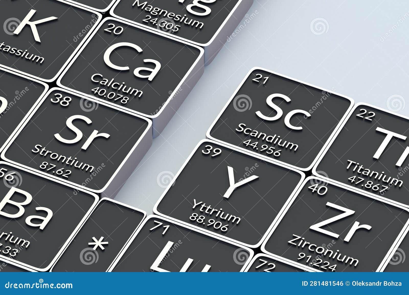 Periodic Table of Elements. Scientific Development Stock Illustration ...