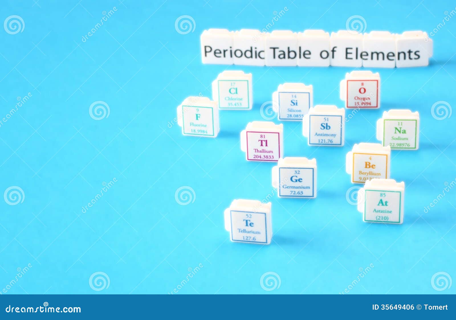 Periodic Table of Elements. Selective Focus. Science Education Concept ...