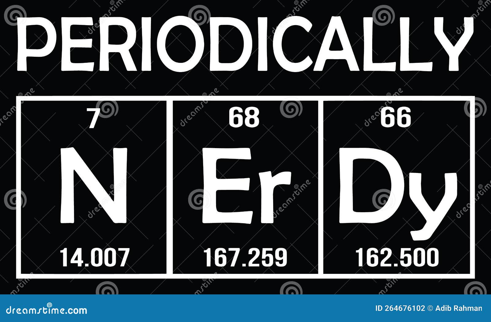 Periodically NErDy stock vector. Illustration of poster - 264676102