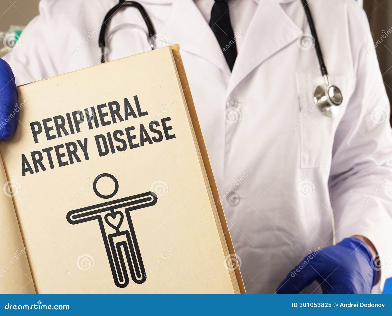 PAD - Peripheral Artery Disease Acronym, Health Concept Background ...