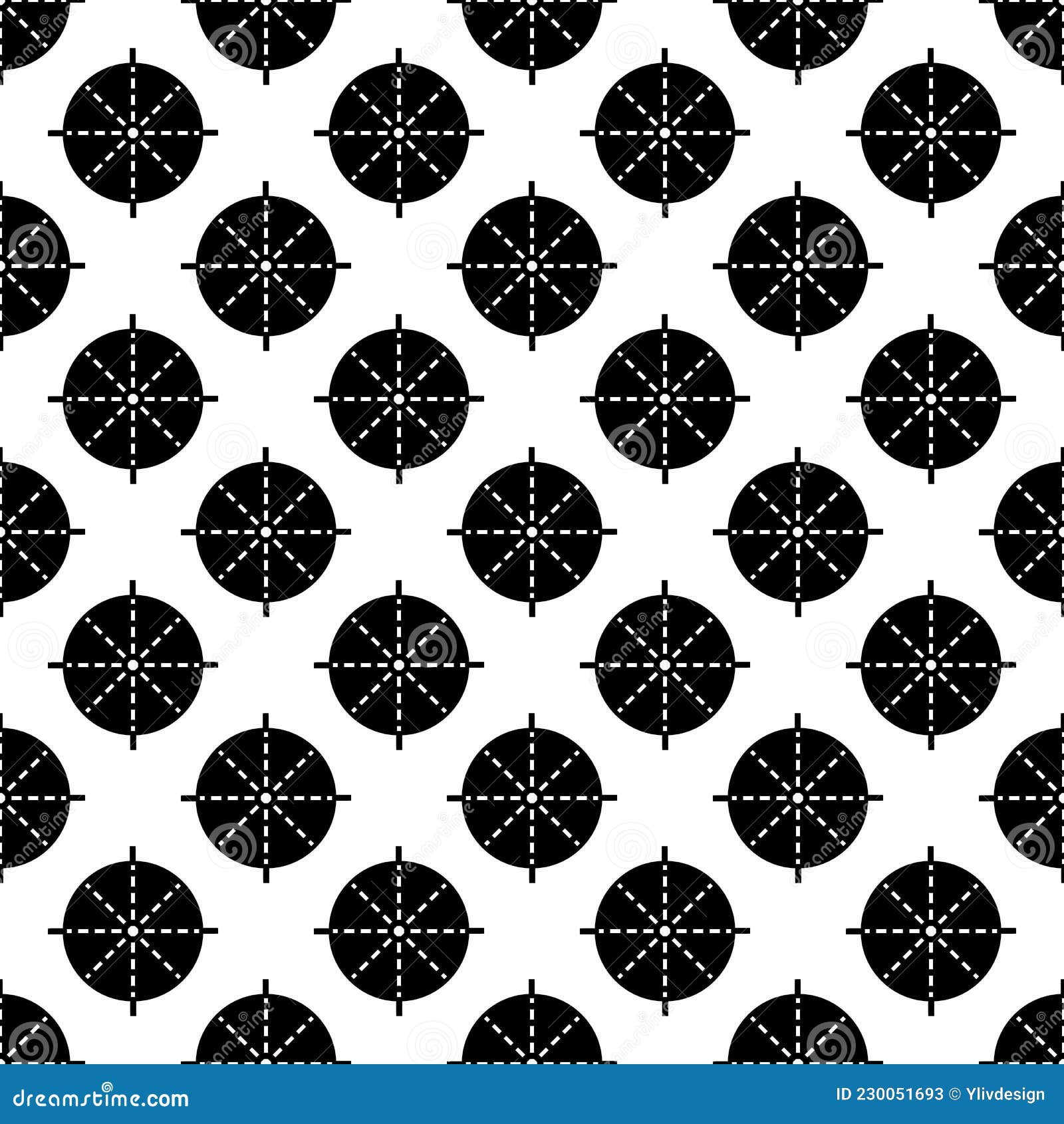 Periscope Aim Pattern Seamless Vector Stock Vector - Illustration of ...