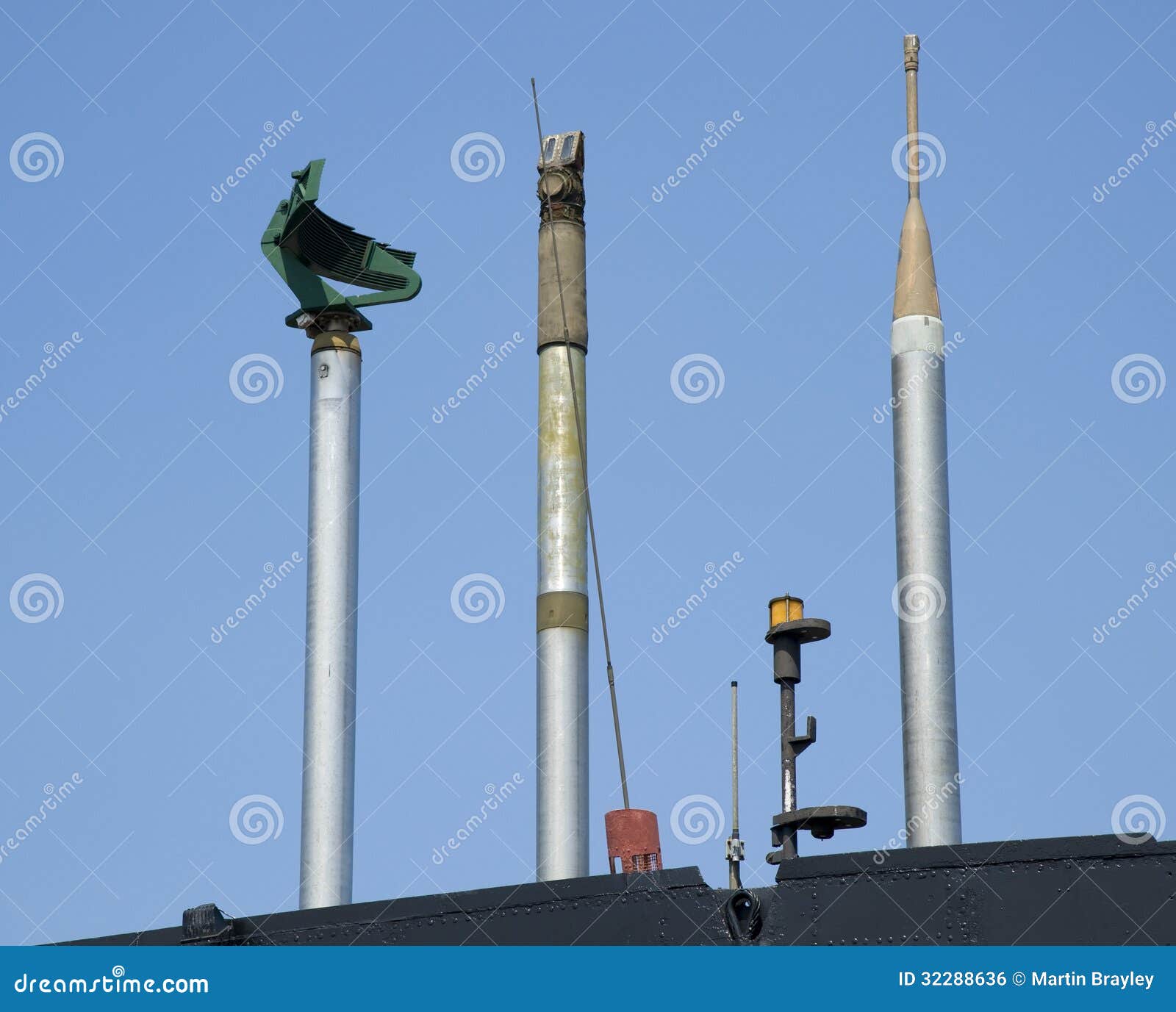 Periscopios submarinos foto de archivo. Imagen de real - 32288636