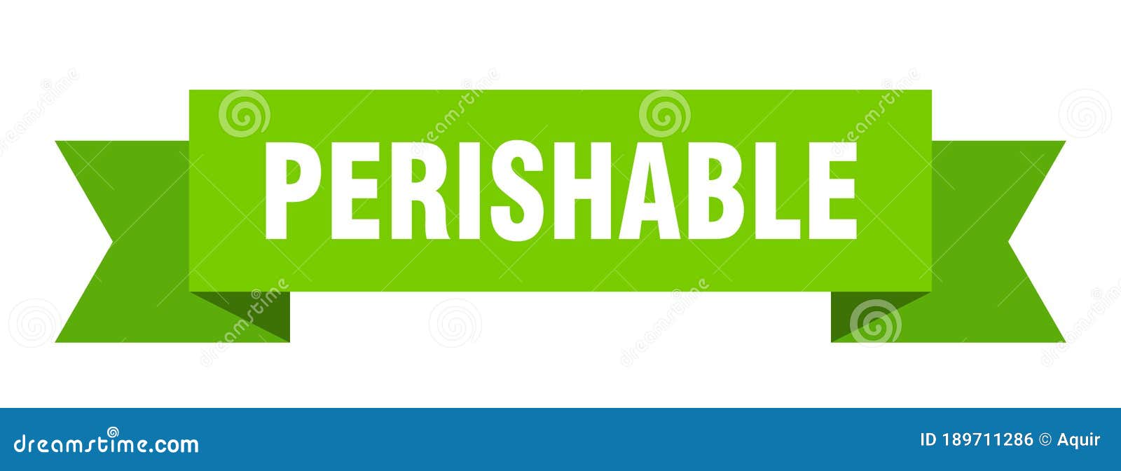 Perishable Ribbon. Perishable Isolated Band Sign Stock Vector ...