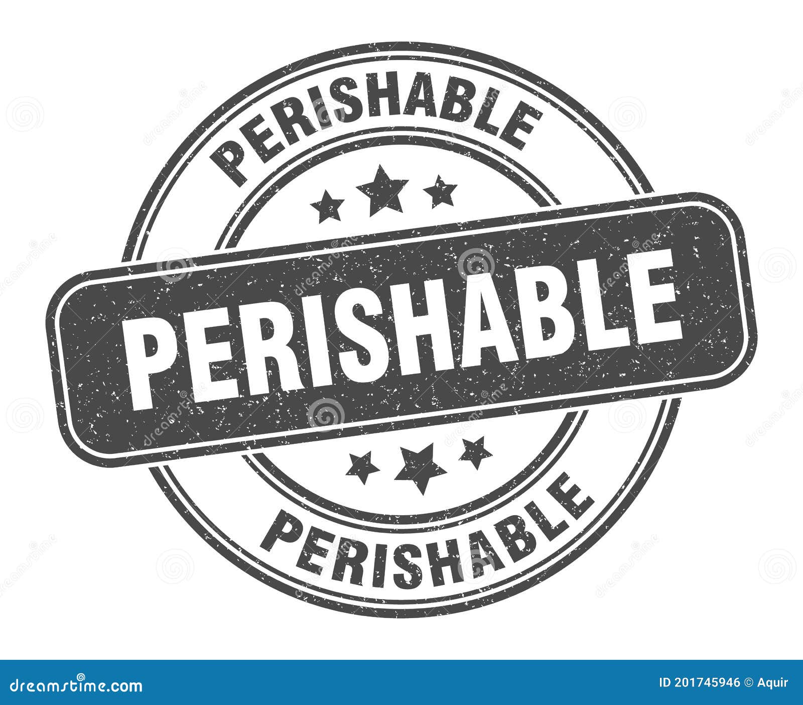 Perishable Stamp. Perishable Label. Round Grunge Sign Stock Vector ...