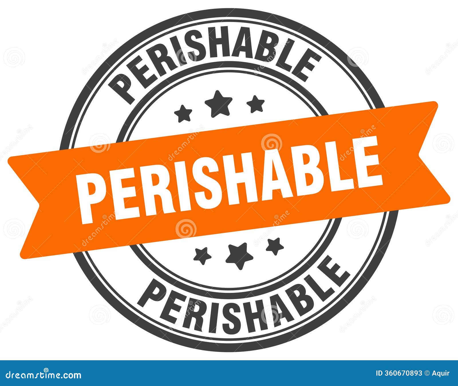 Perishable Stamp. Perishable Label On Transparent Background. Round ...