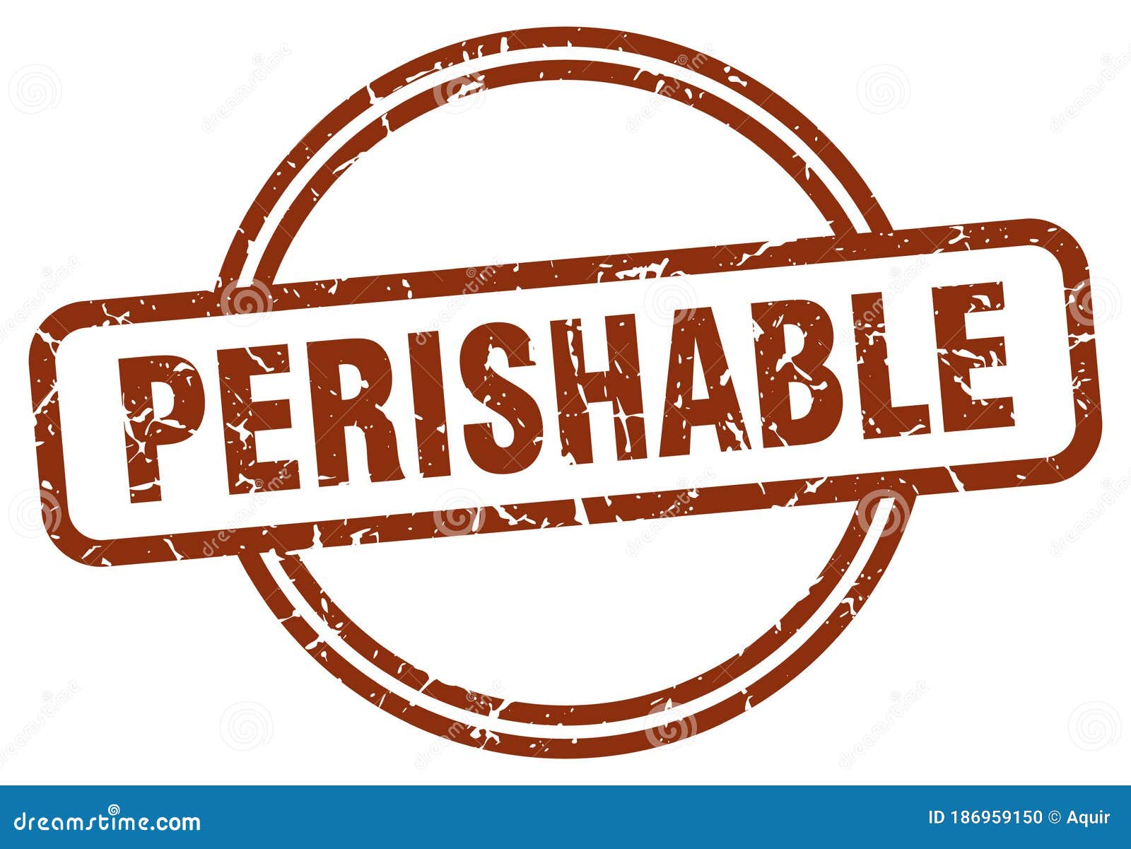 Perishable Stamp. Perishable Round Vintage Grunge Label Stock Vector ...