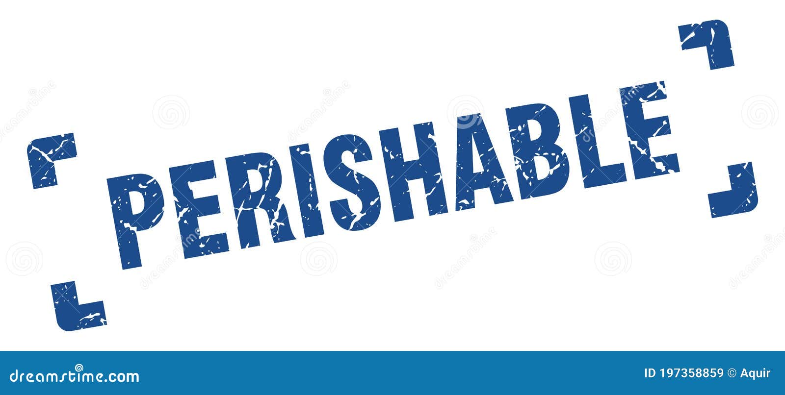 Perishable Stamp. Square Grunge Sign Isolated on White Background Stock ...