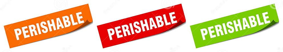 Perishable Sticker. Perishable Square Isolated Sign Stock Vector ...