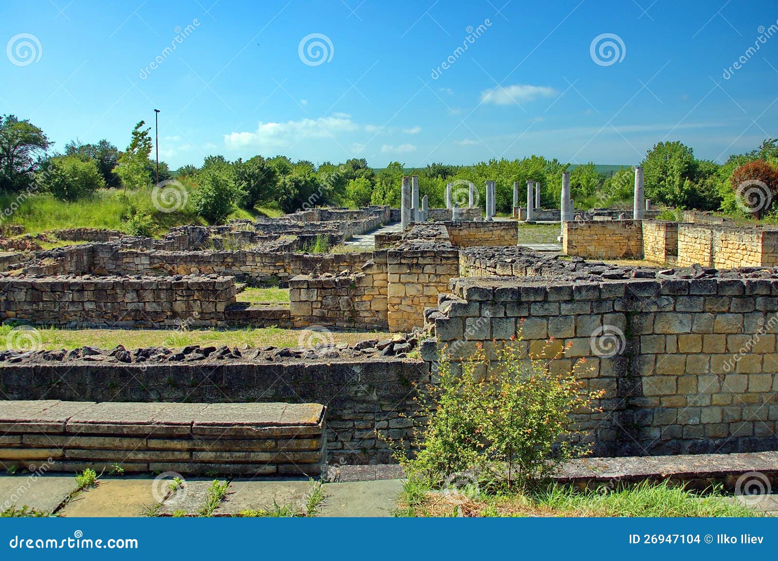 Peristyl Komplex Abritus in Present Town Razgrad Stock Photo - Image of ...