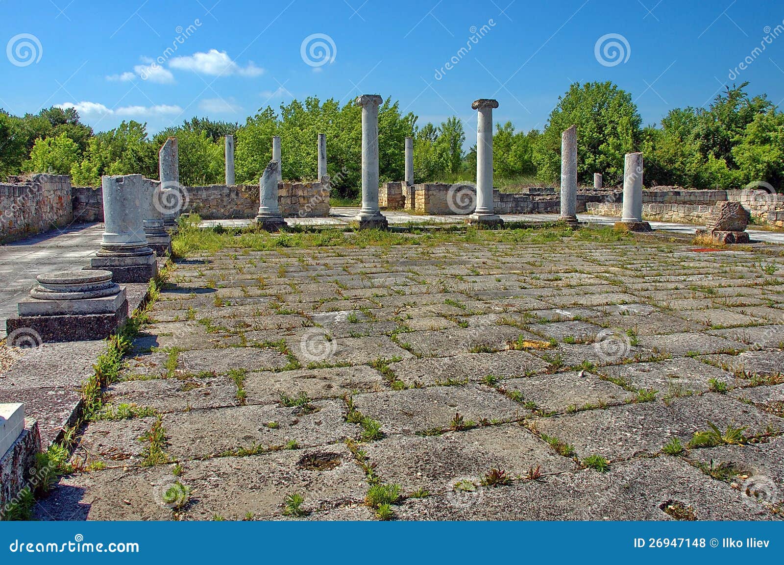Peristyl Komplex Abritus in Present Town Razgrad Stock Photo - Image of ...