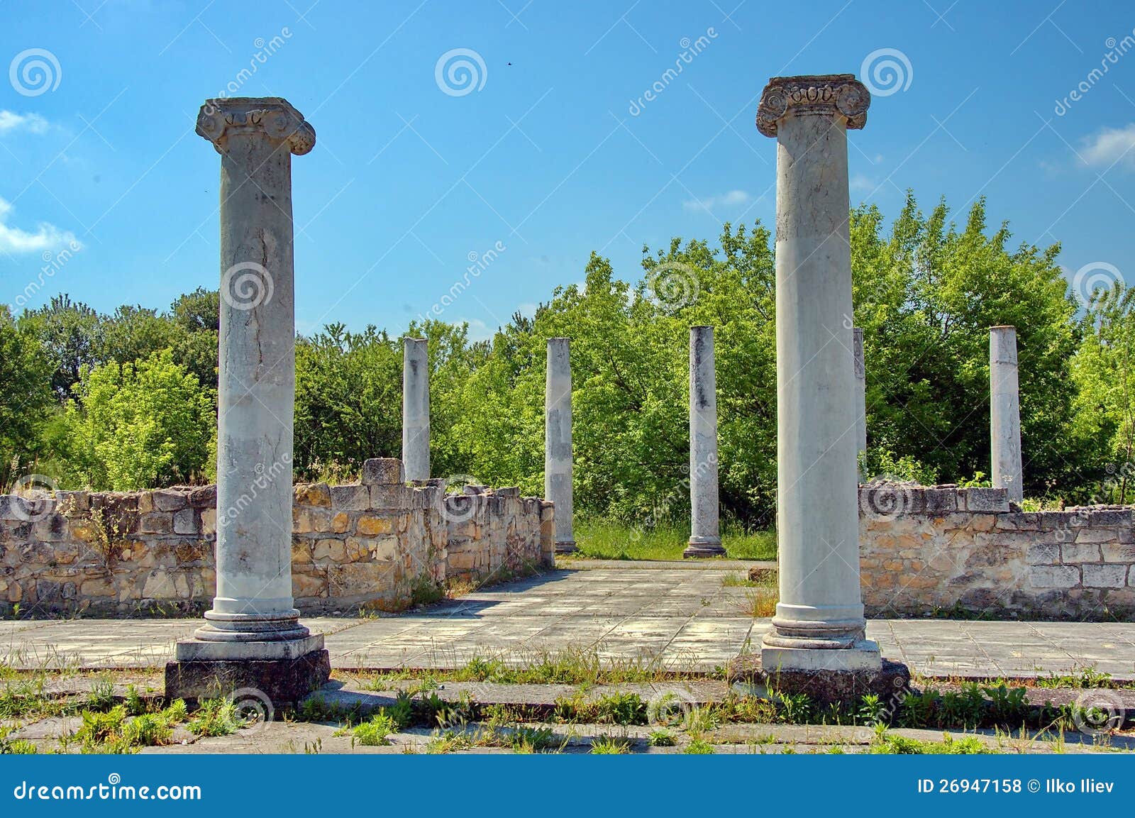 Peristyl Komplex Abritus in Present Town Razgrad Stock Photo - Image of ...