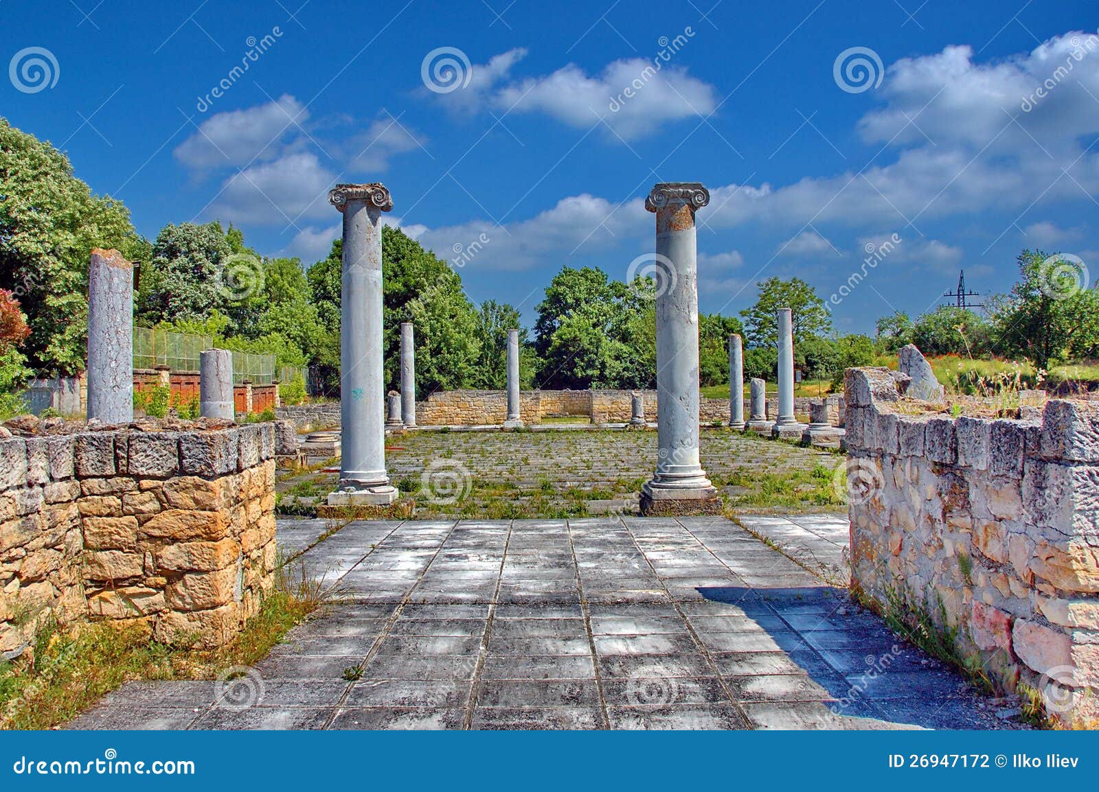 Peristyl Komplex Abritus in Present Town Razgrad Stock Photo - Image of ...