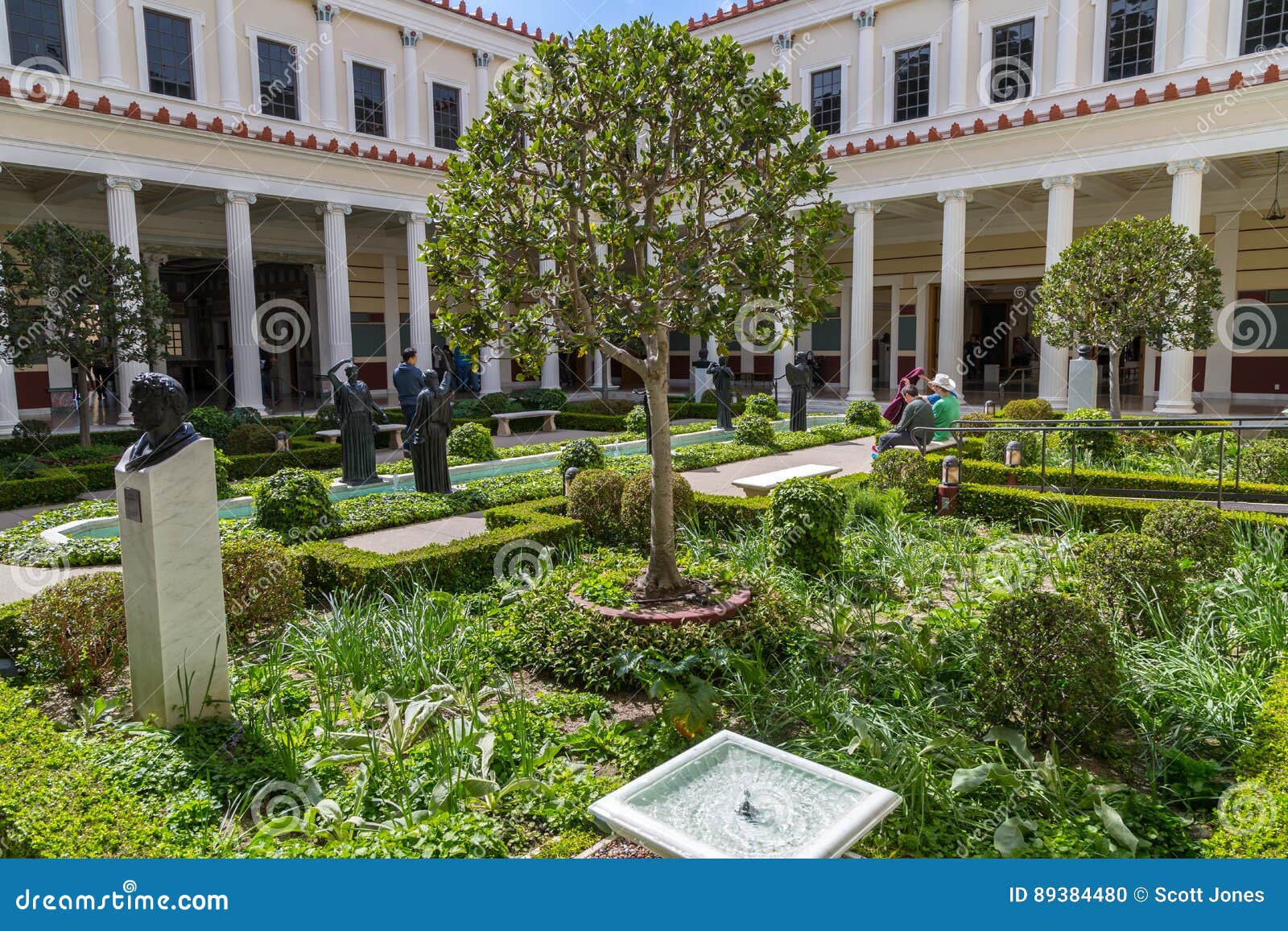 Peristyle Garden editorial image. Image of villa, architecture - 89384480