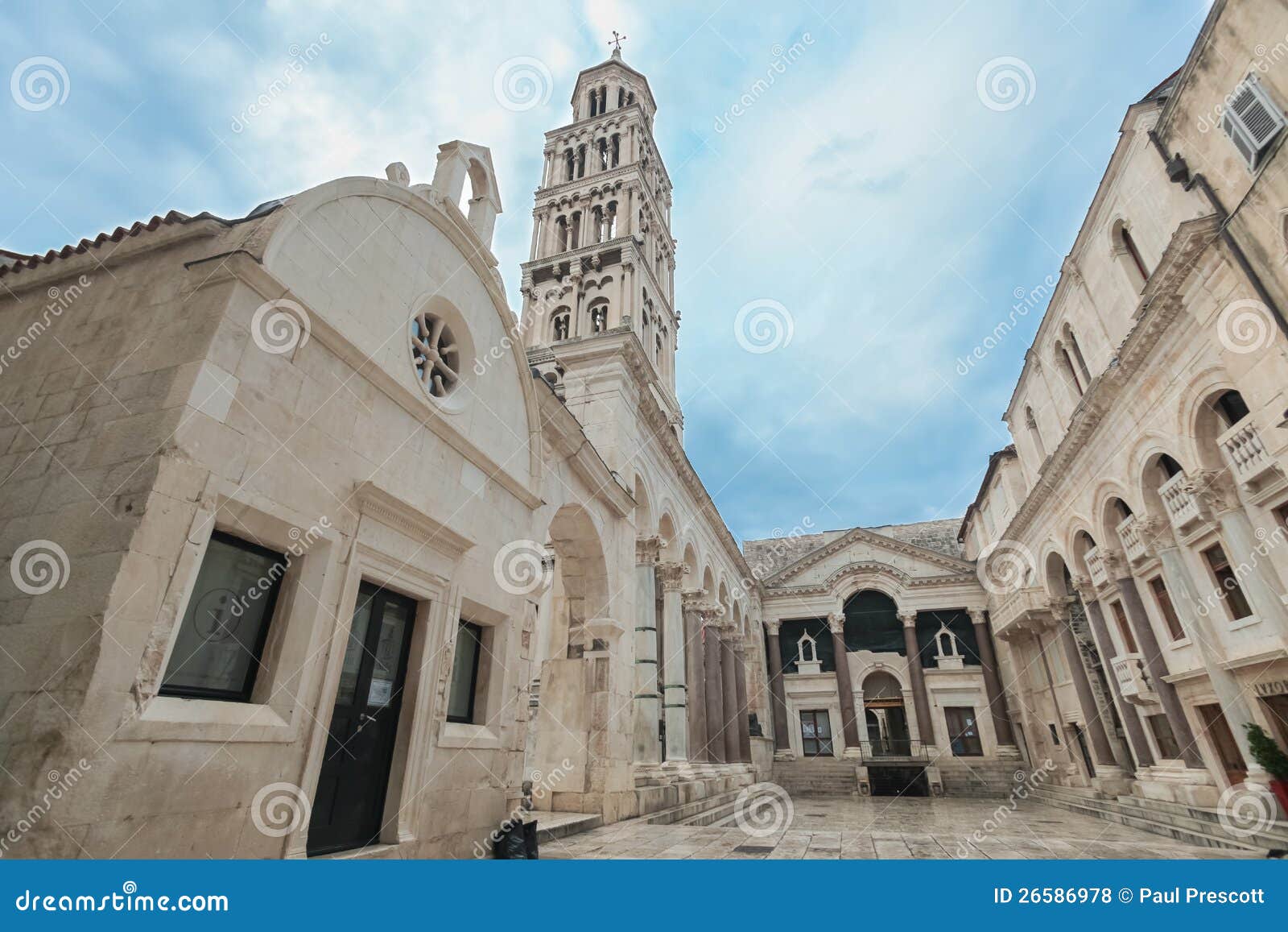 Peristyle in Split stock photo. Image of beautiful, mediterranean ...