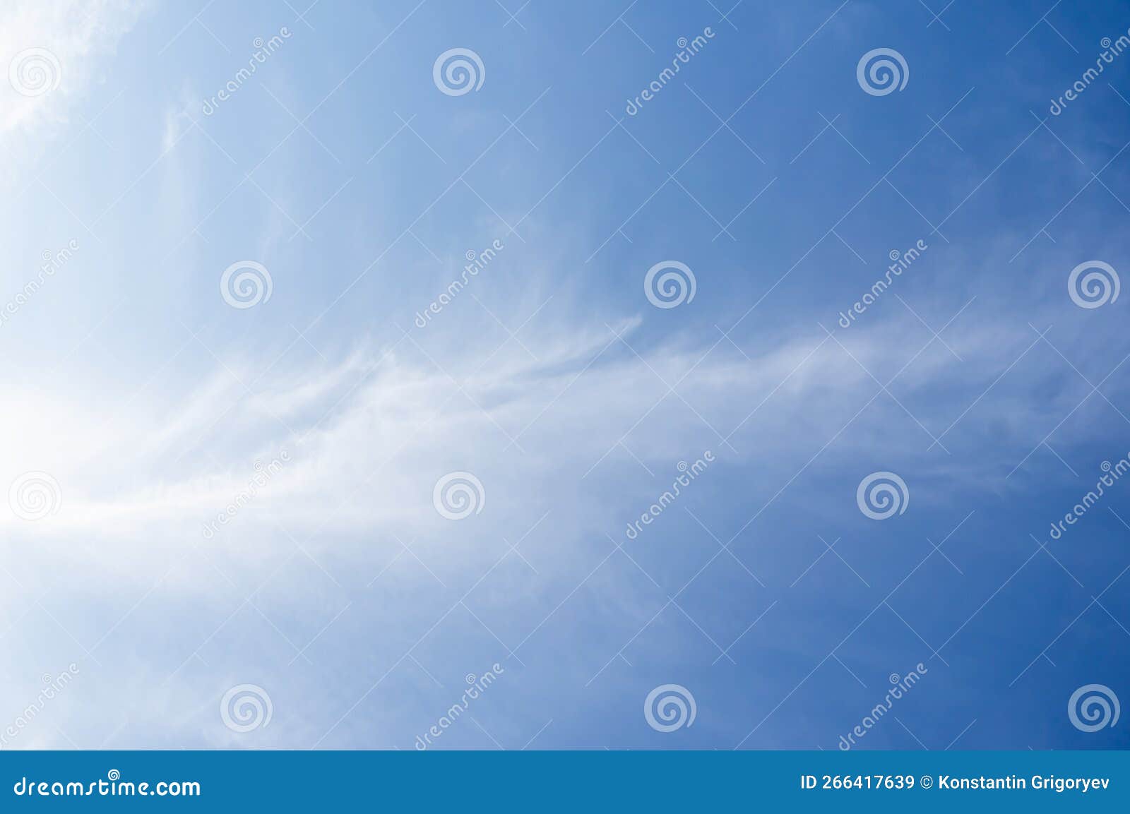 Periwinkle Clouds in the Blue Sky on a Clear Day Stock Image - Image of ...