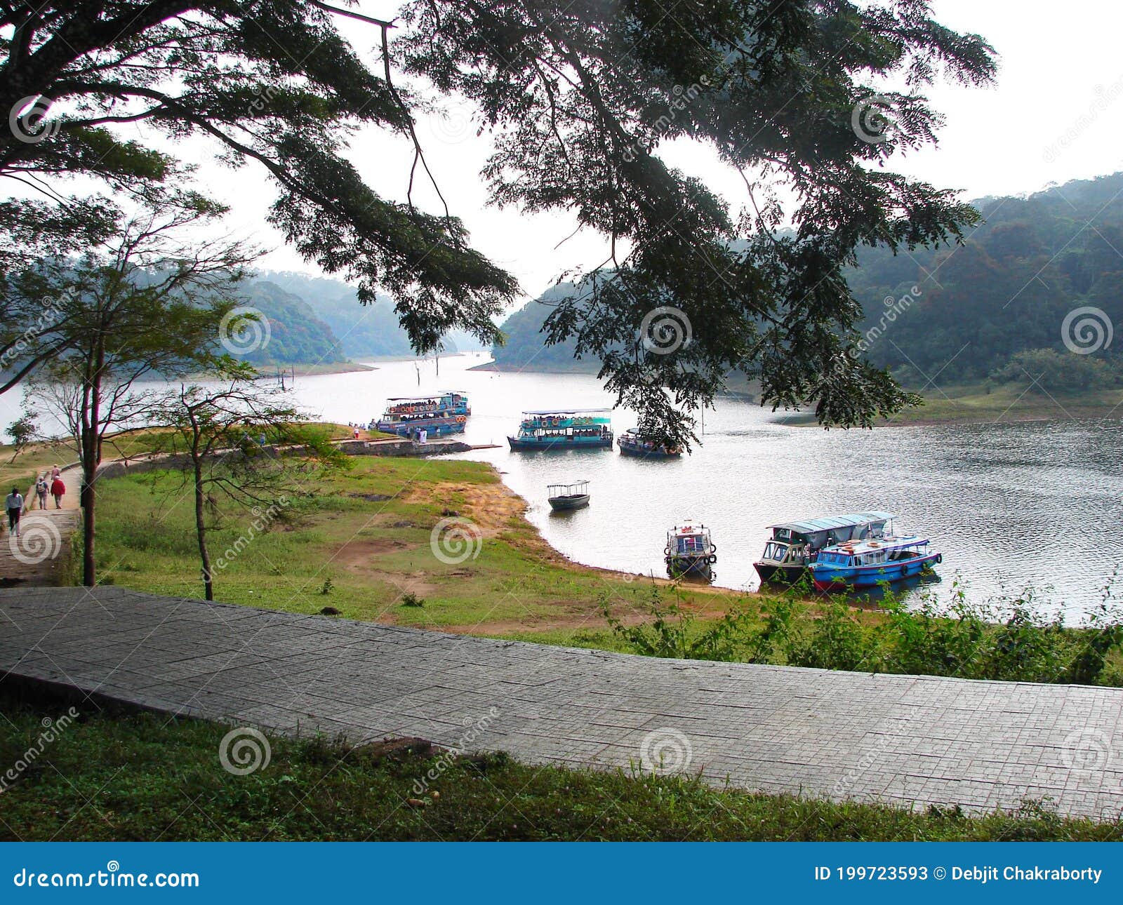 Periyar lake, kerala stock image. Image of periyar, river - 199723593