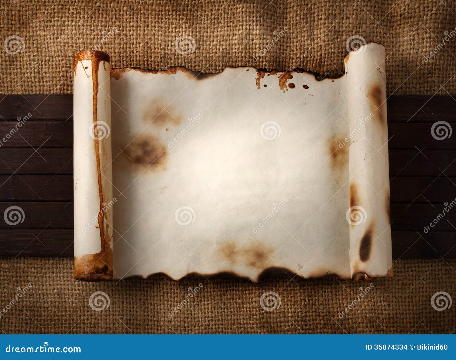 Perkament. stock foto. Image of titel, oppervlakte, gebrand - 35074334