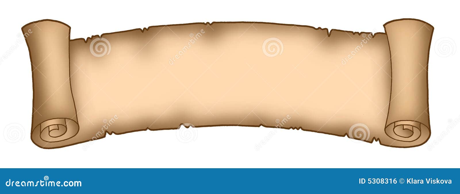 Perkament lang 1 stock illustratie. Illustration of perkament - 5308316