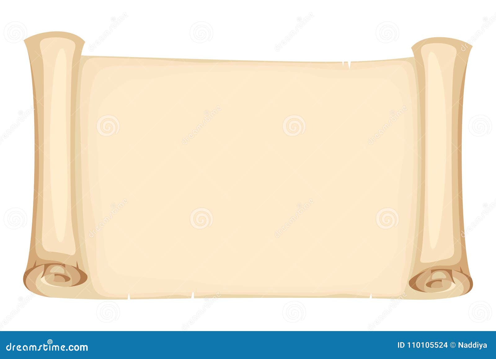 Perkamentrol Vector Illustratie Vector Illustratie - Illustration of ...