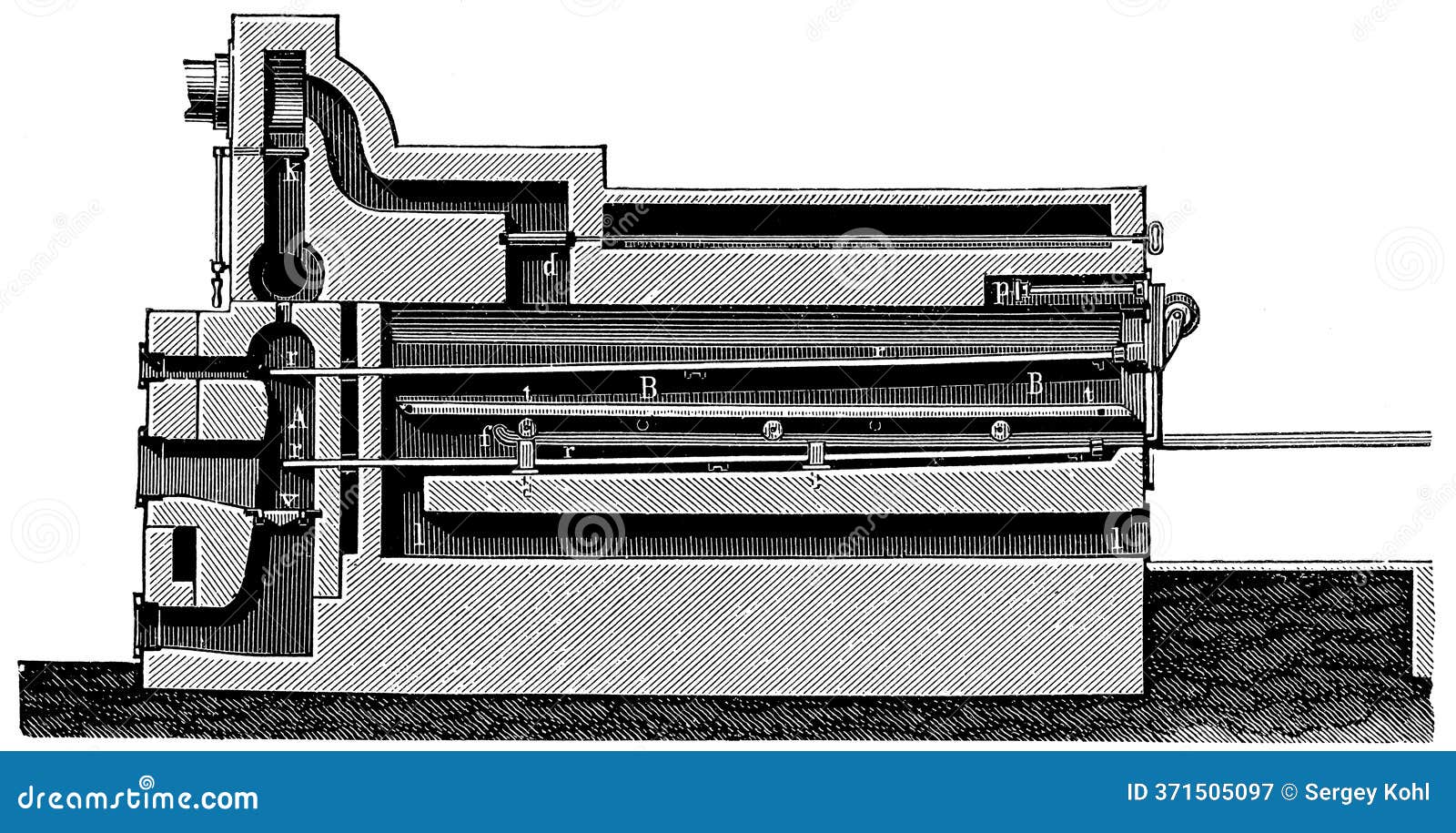 Retro US Map Of Perkins, Michigan. Vintage Street Map. Stock ...