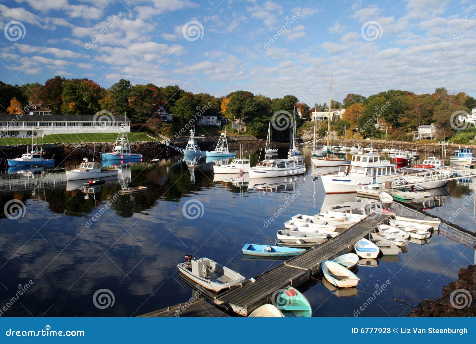 Perkins Cove Harbor stock photo. Image of port, village - 6777928