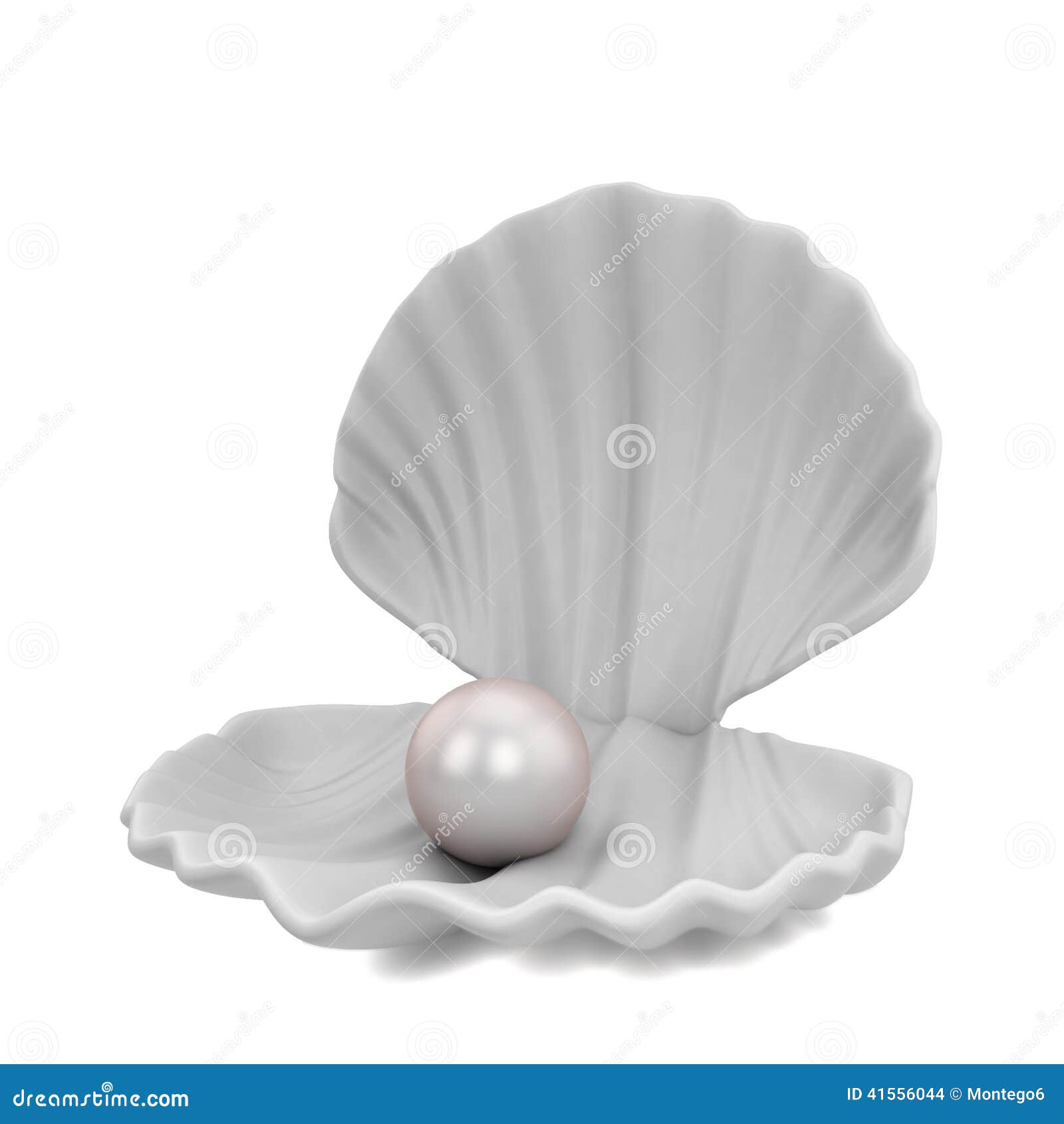 Perle Innerhalb Der Muschel Stock Abbildung - Illustration von bild ...