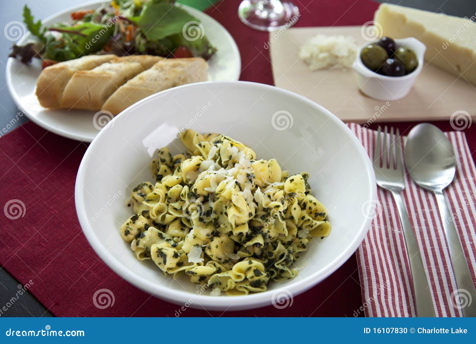 Perline pasta dinner stock photo. Image of healthy, italian - 16107830