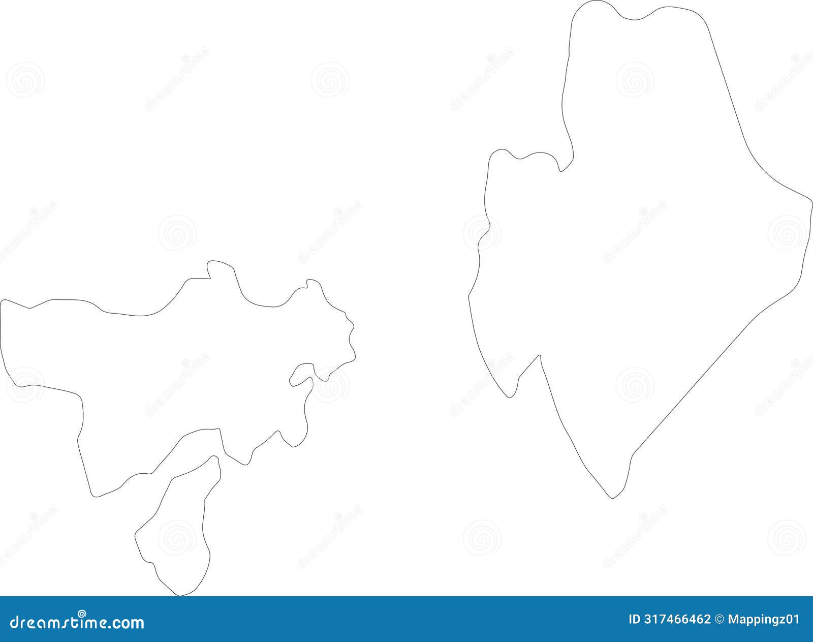 Perlis Malaysia Silhouette Map With Transparent Background Vector ...