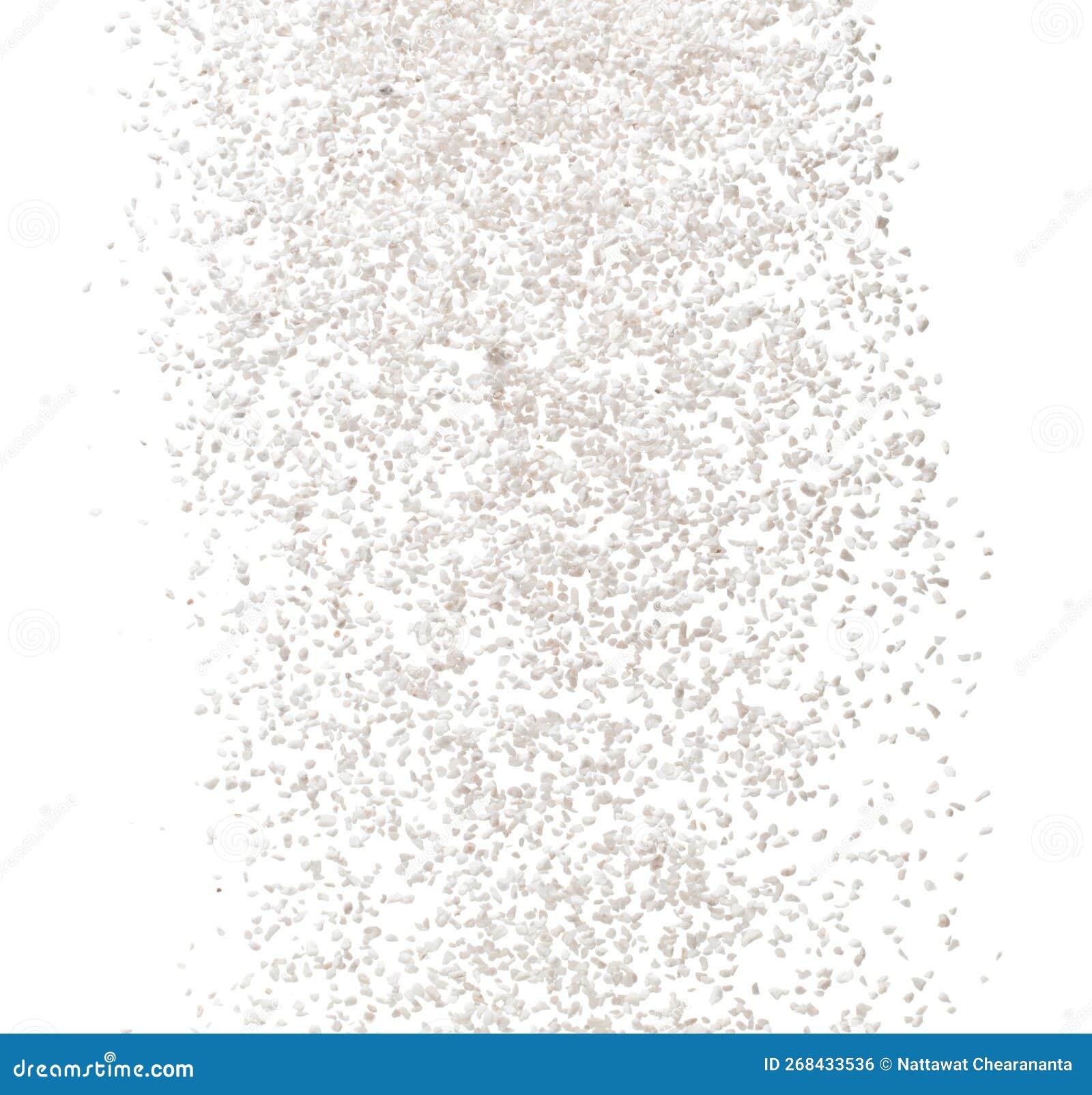 Perlite Rock Flying Explosion, Perlite White Stone Fall Down Abstract ...