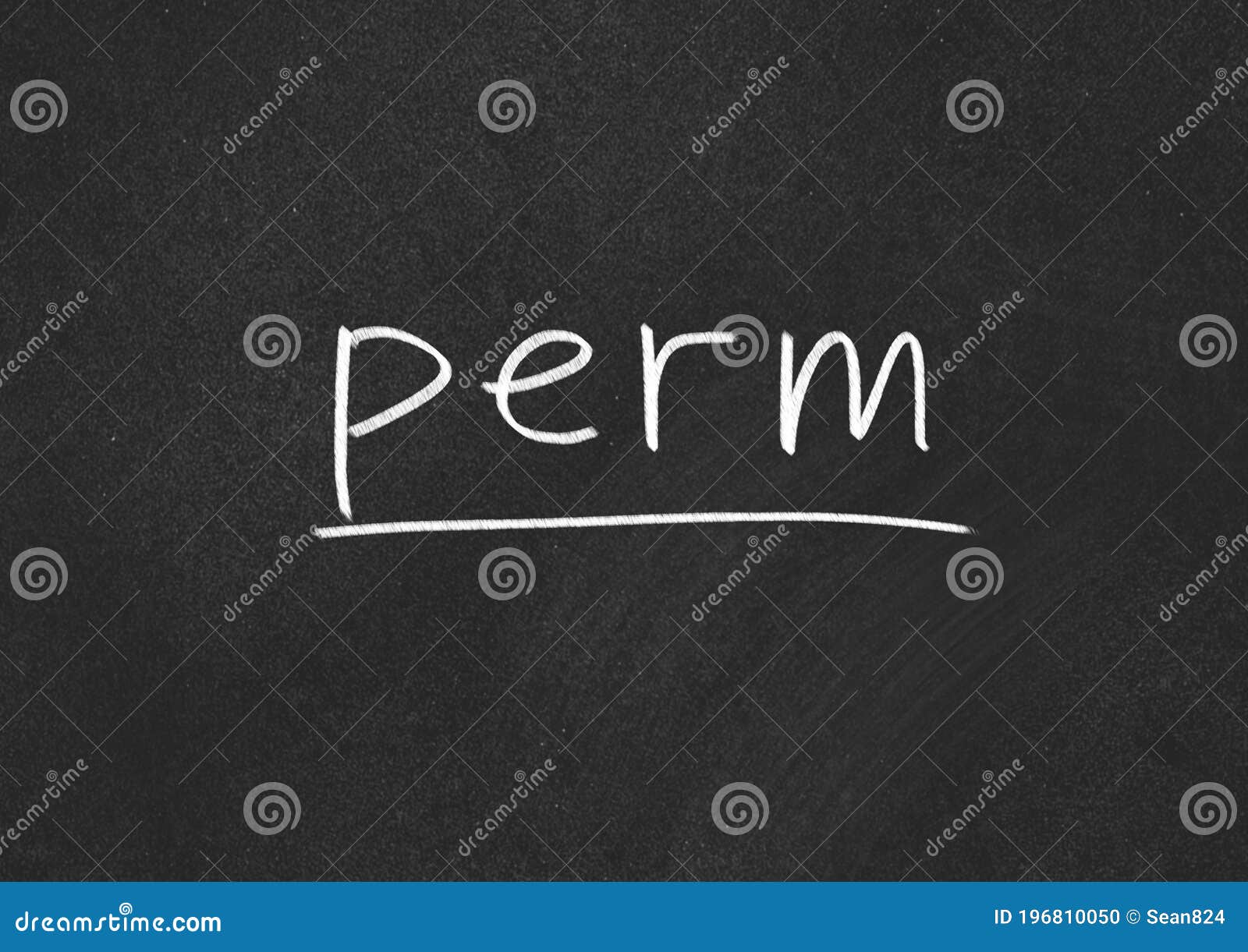Perm stock photo. Image of abstract, blackboard, text - 196810050
