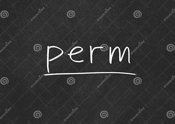 Perm stock photo. Image of abstract, blackboard, text - 196810050