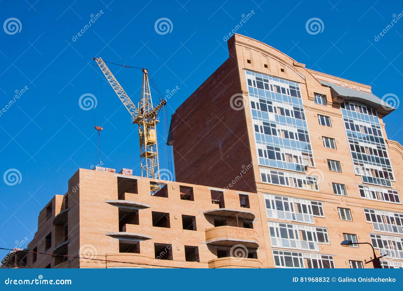 Perm, Construction of the New House Stock Photo - Image of design, perm ...