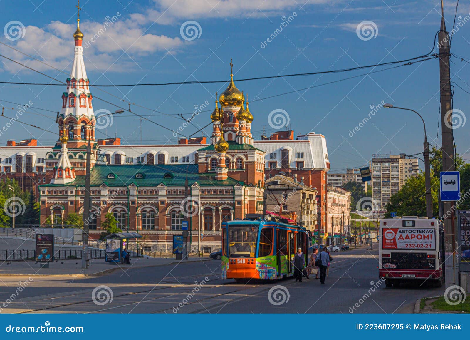 PERM, RUSSIA - JUNE 30, 2018: Bishops Compound of the Ascension Temple ...