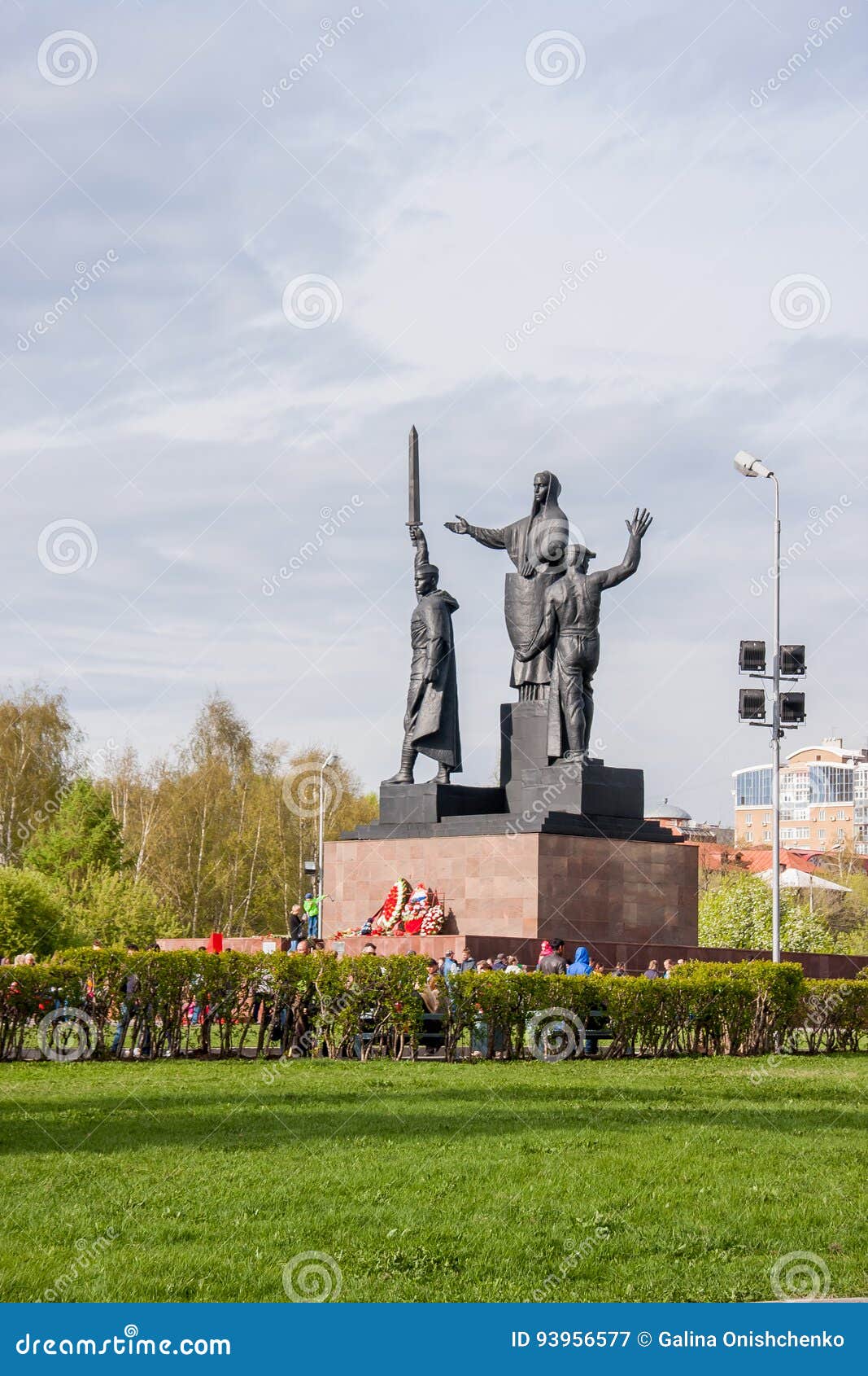 Perm, Russia - May 09.2016: Monument To Heroes of Front and Rear ...