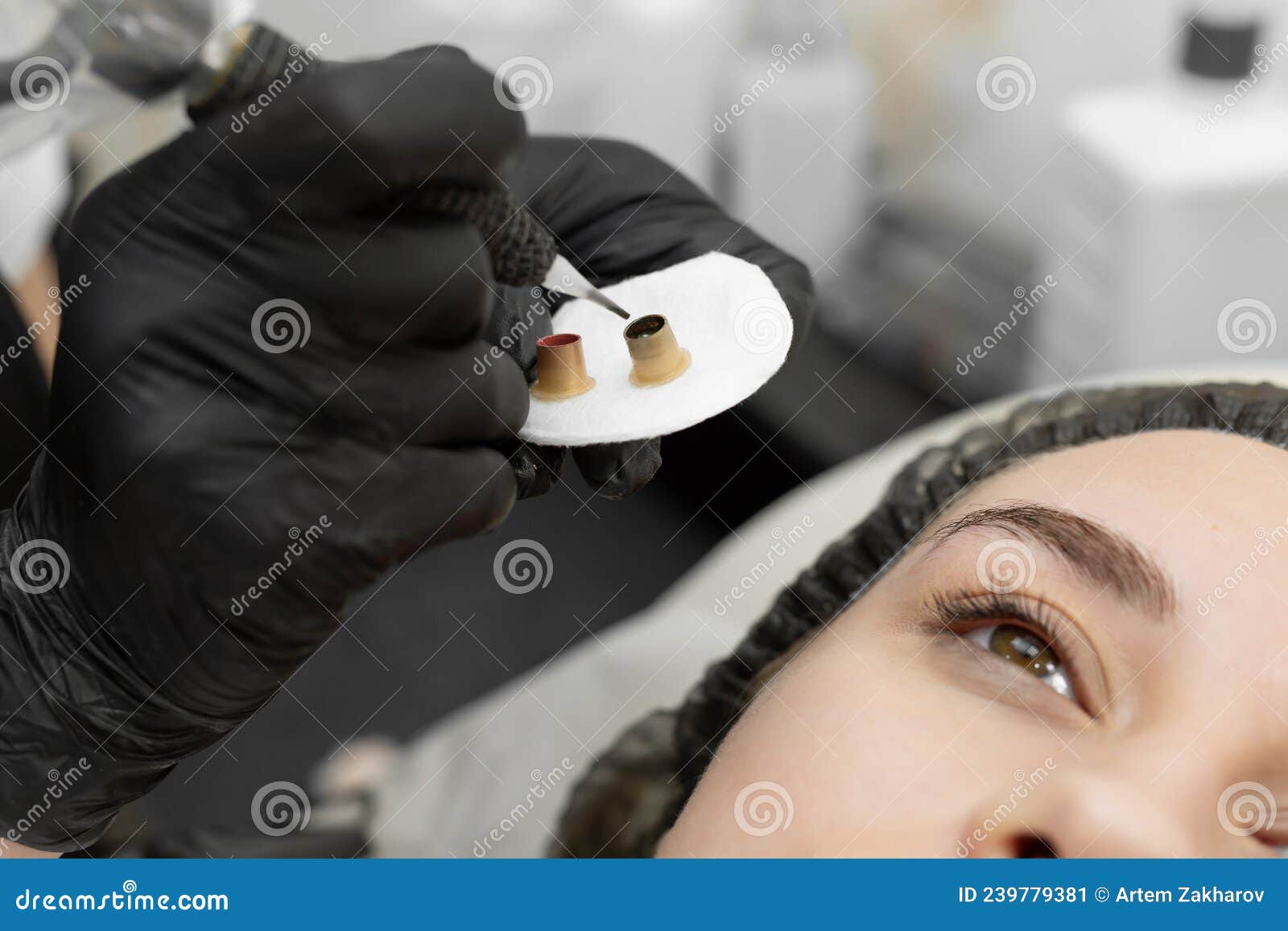 Permanent Eyebrow Makeup Procedure, Eyebrow Tattooing. the Master Types ...