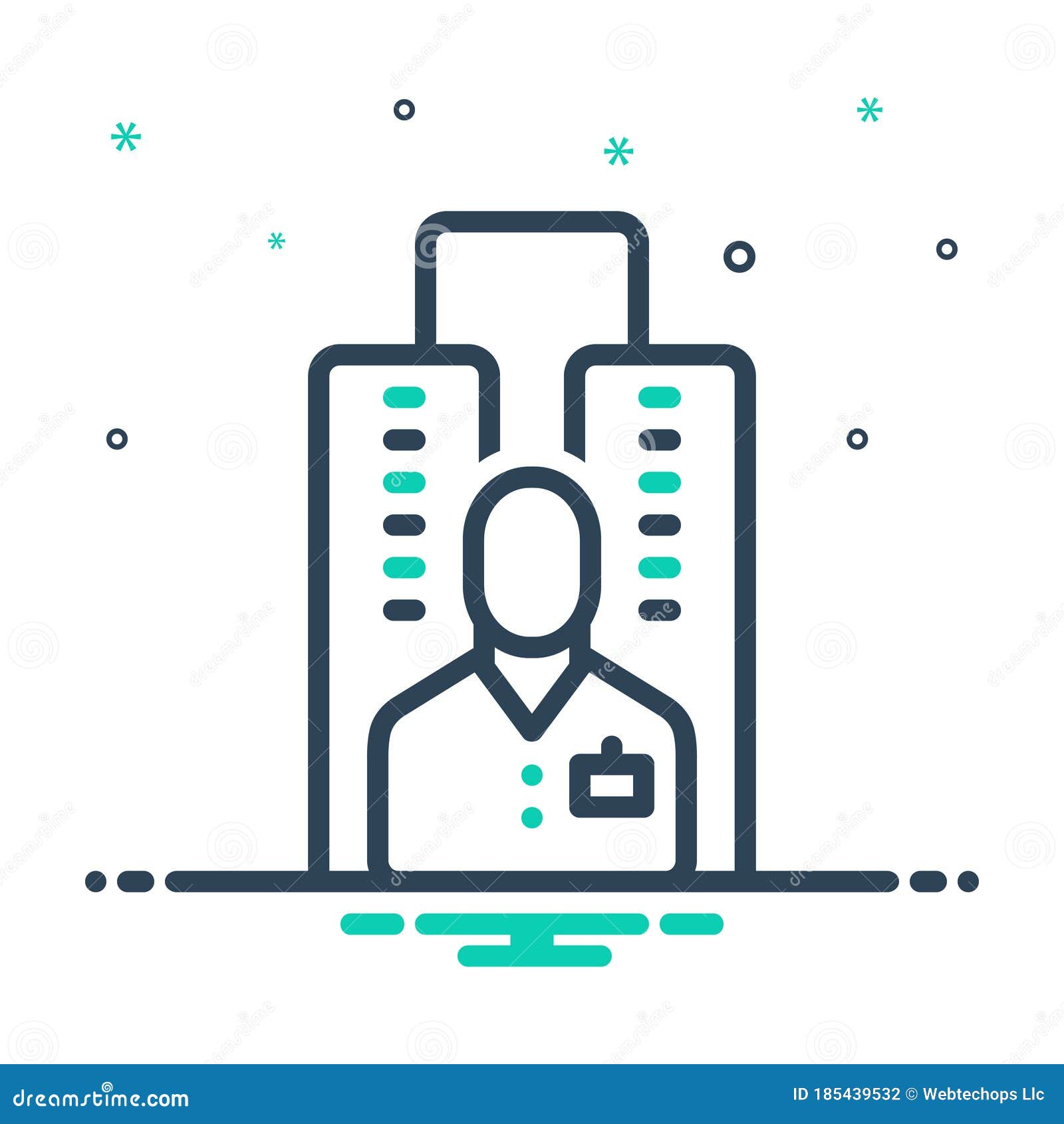 Mix Icon for Permanent, Lasting and Building Stock Vector ...