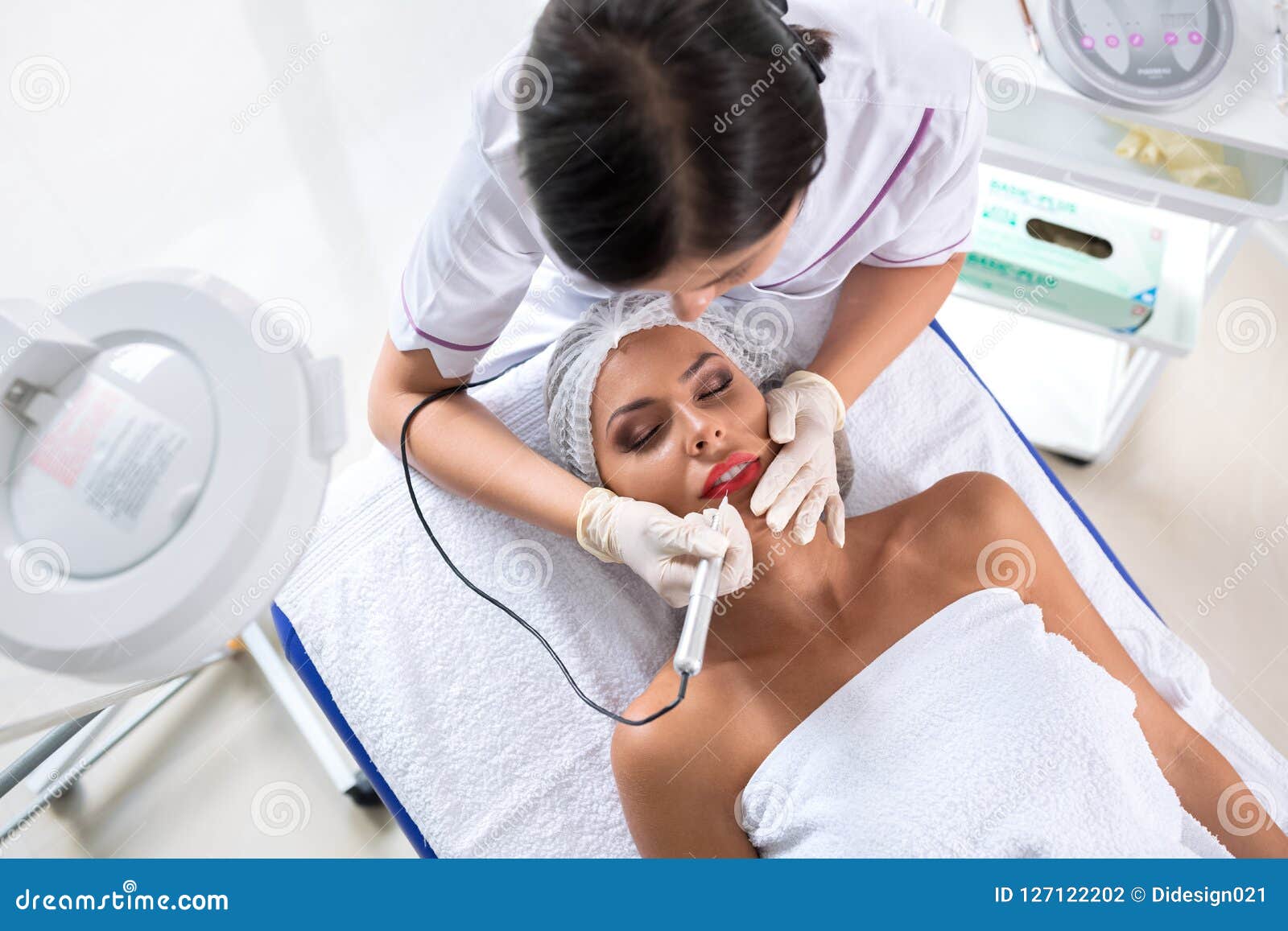 Permanent Makeup Beauty Salon Appointment Stock Photo - Image of lips ...