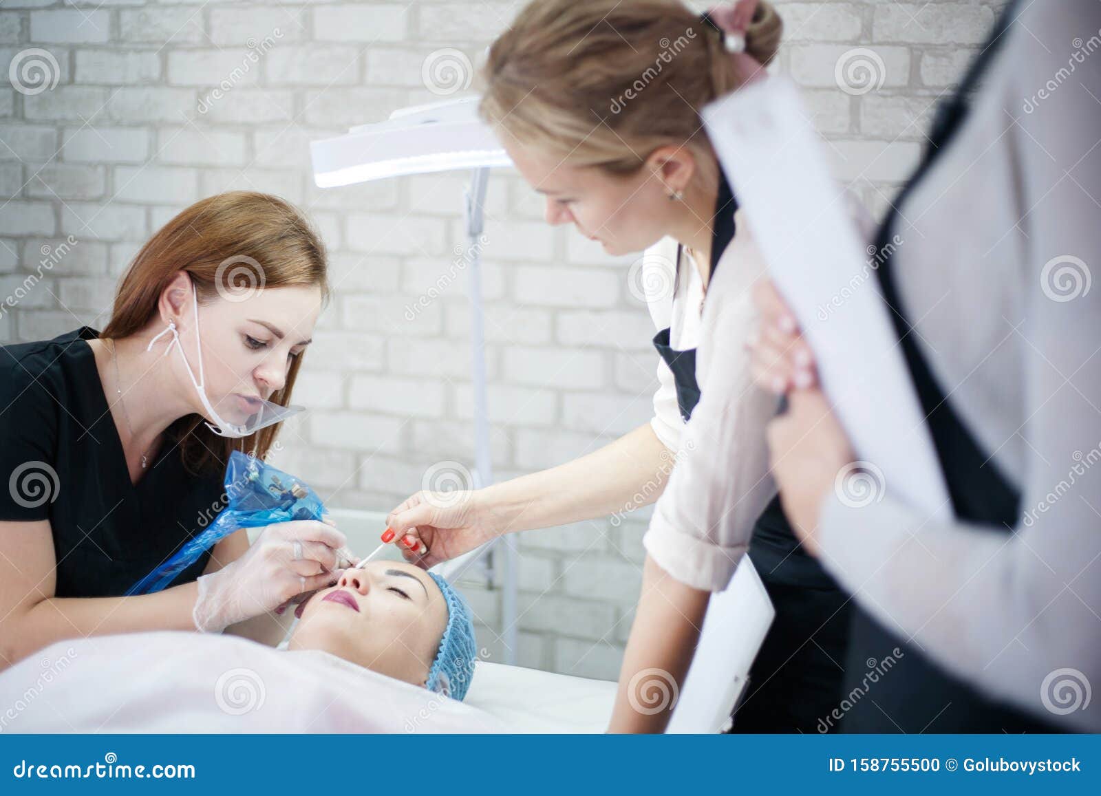 Permanent Makeup Tattoo Eyebrow Microblading Stock Photo - Image of ...
