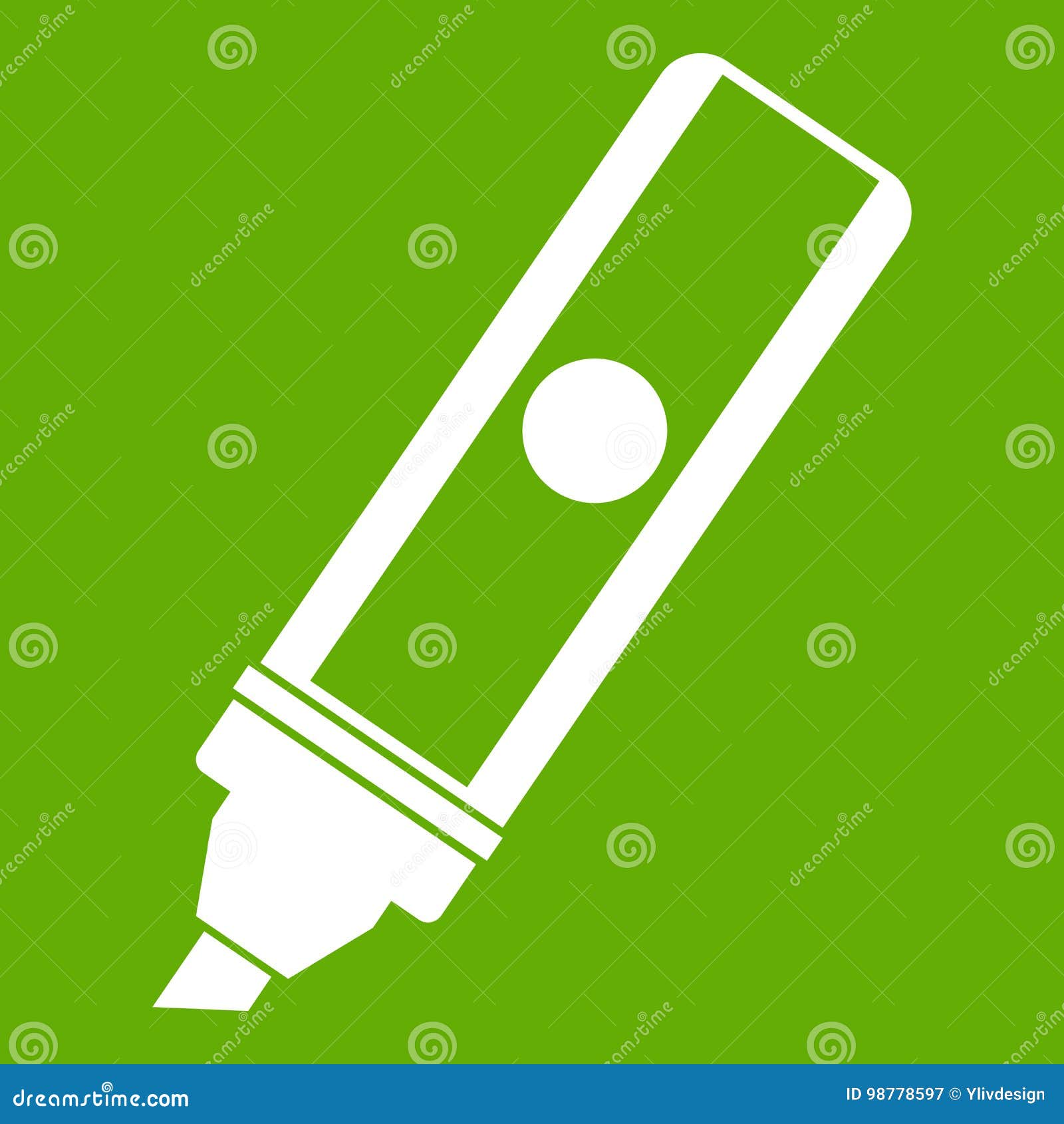 Permanent Marker Icon Green Stock Illustrations – 261 Permanent Marker ...
