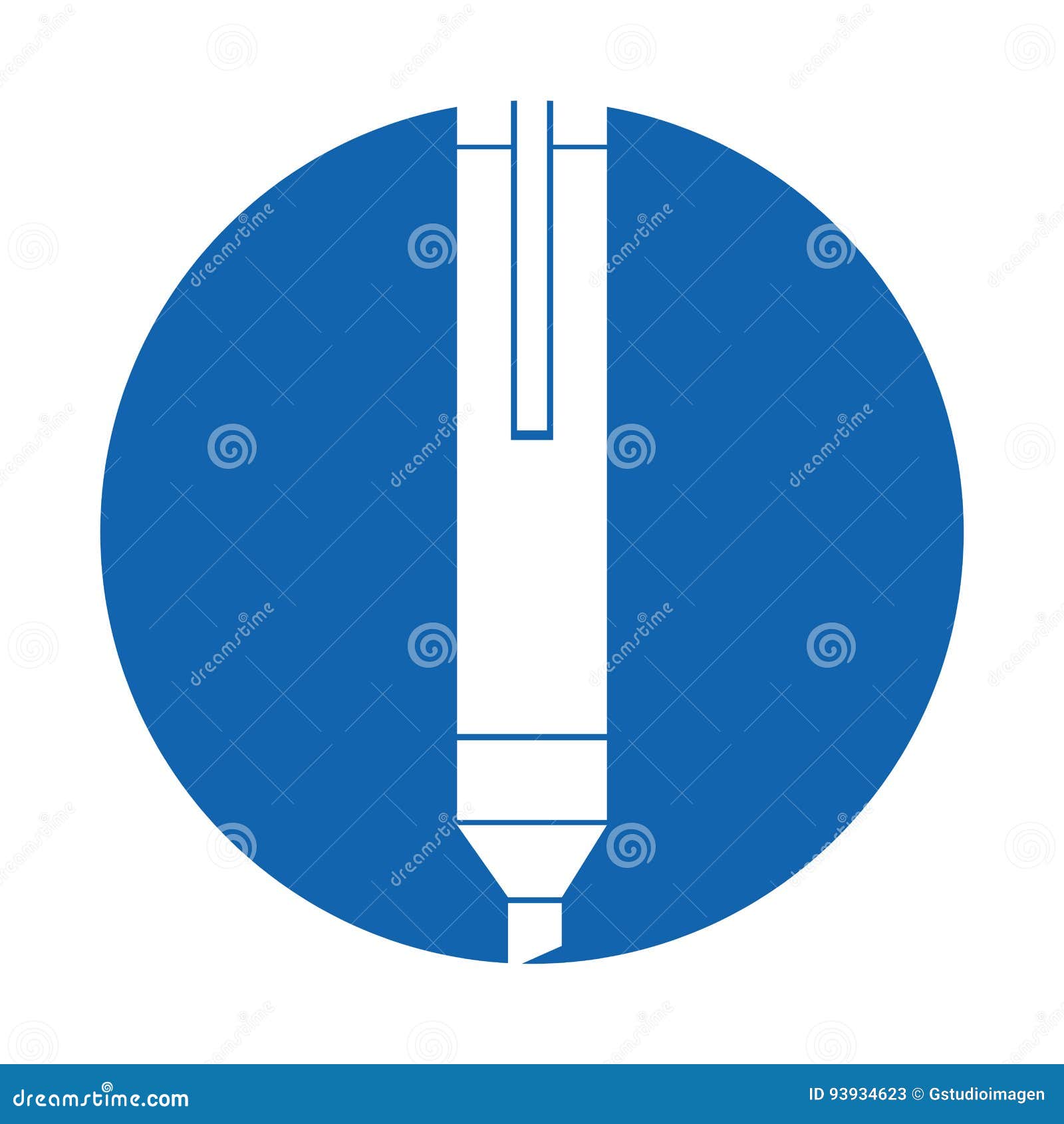 Permanent Marker Isolated Icon Stock Vector - Illustration of marker ...