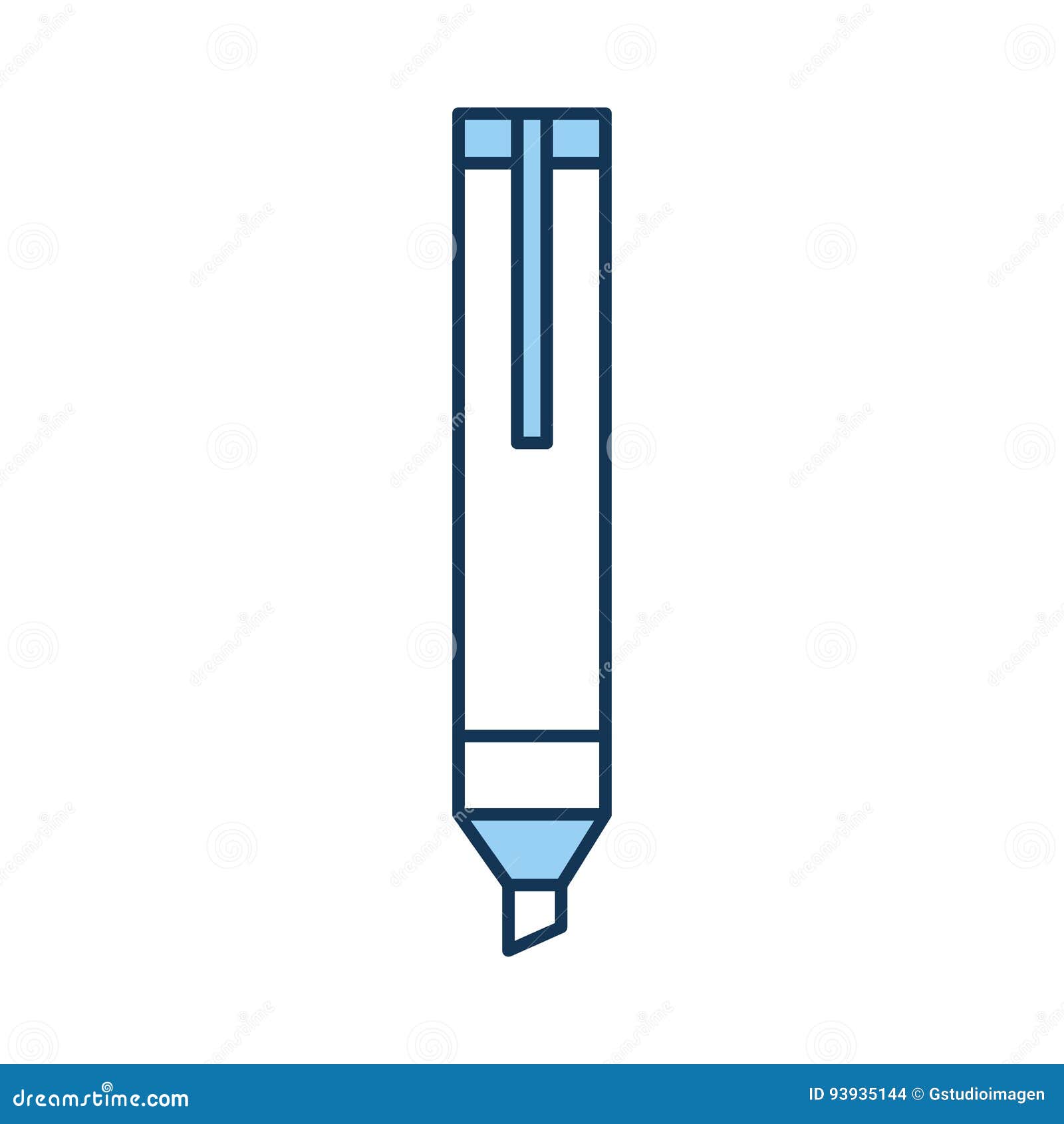 Permanent Marker Isolated Icon Stock Vector - Illustration of mark ...