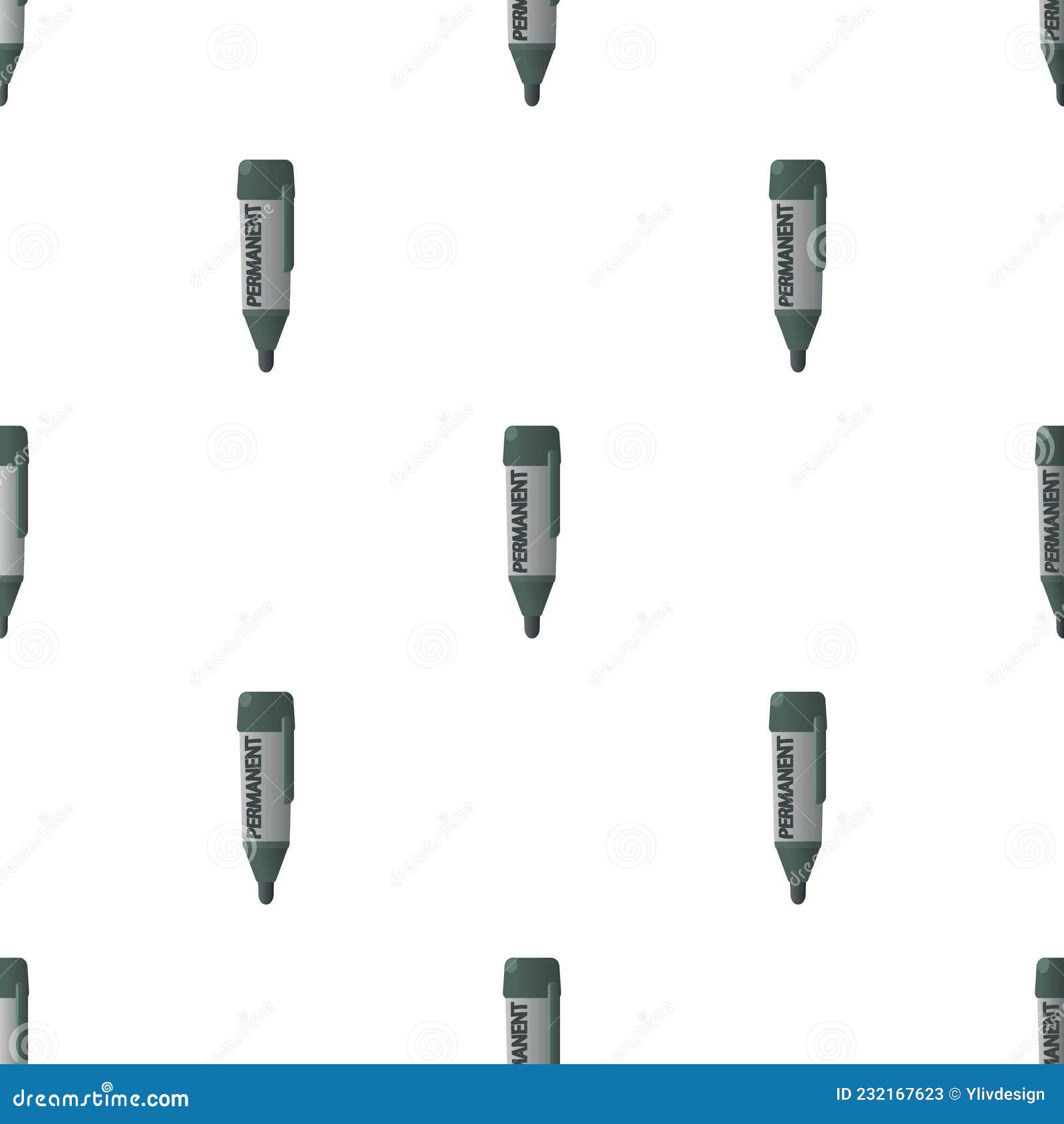 Permanent Marker Pattern Seamless Vector Stock Vector - Illustration of ...