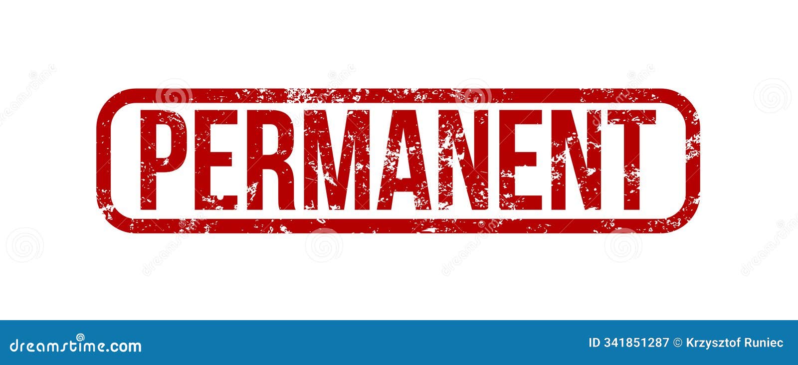 Permanent Rubber Stamp With A Grunge Effect Cartoon Vector ...