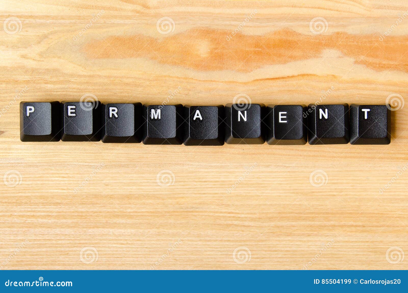 Permanent word stock image. Image of wood, typo, graphic - 85504199