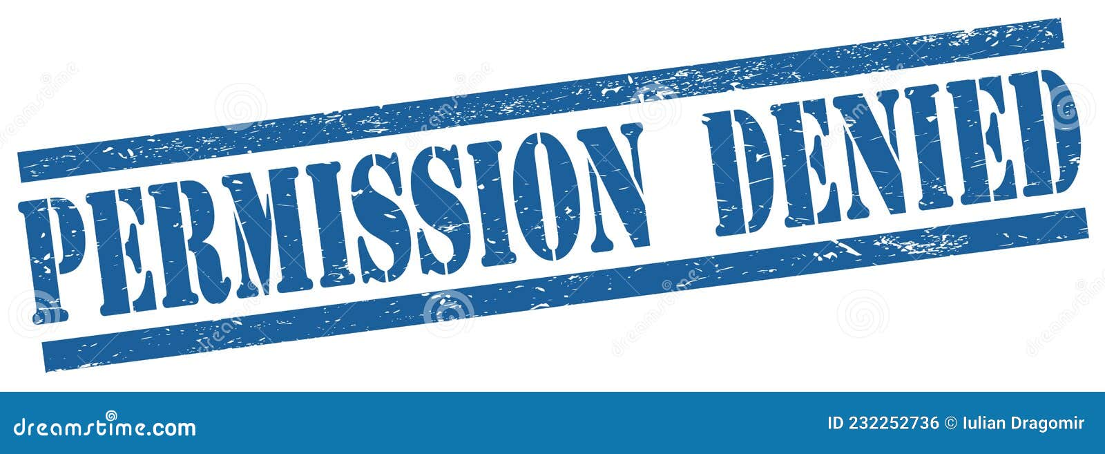Permission Denied Blue Stamp Stock Photos - Free & Royalty-Free Stock ...