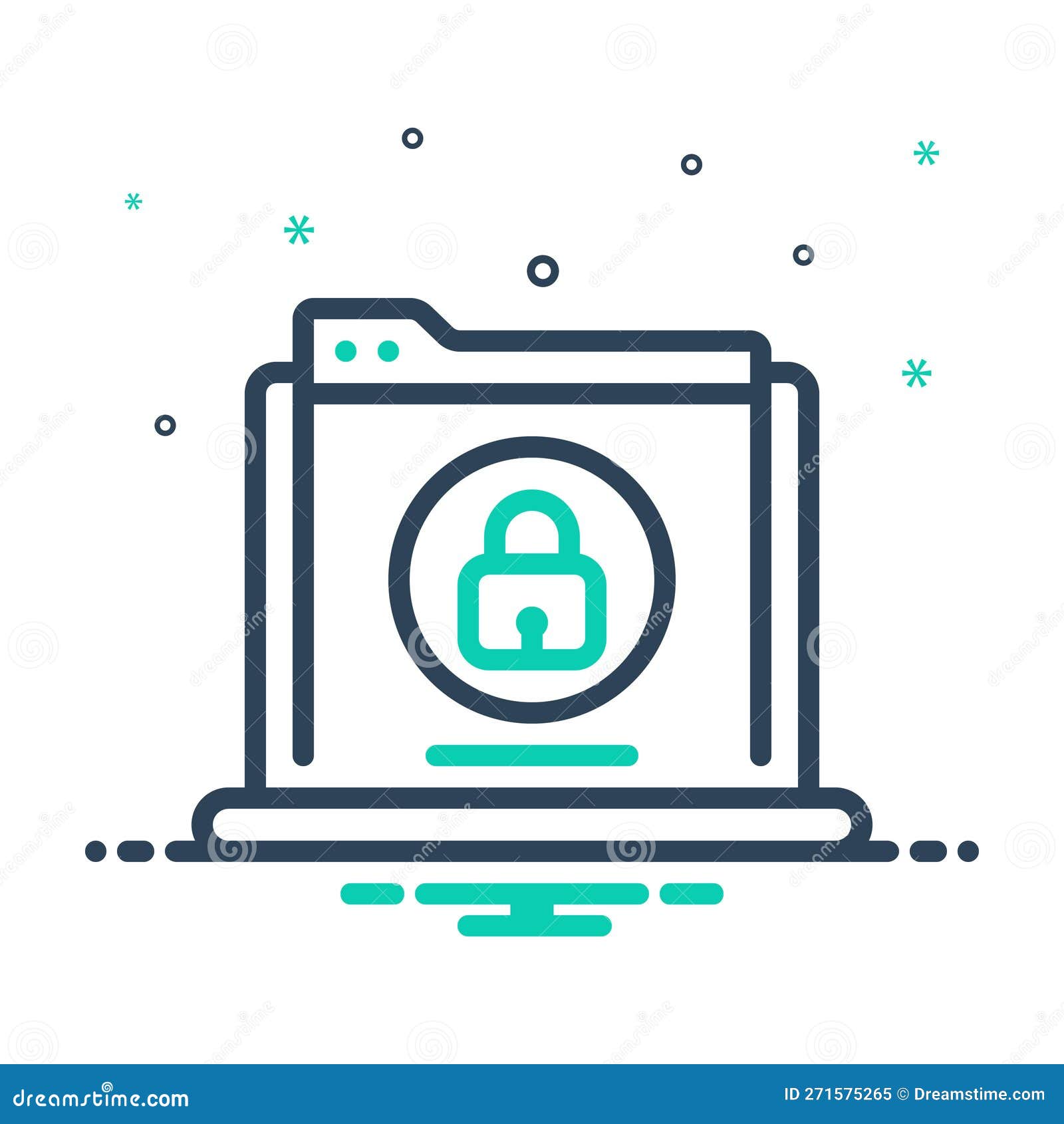 Mix Icon for Permissions, Privilege and Password Stock Vector ...