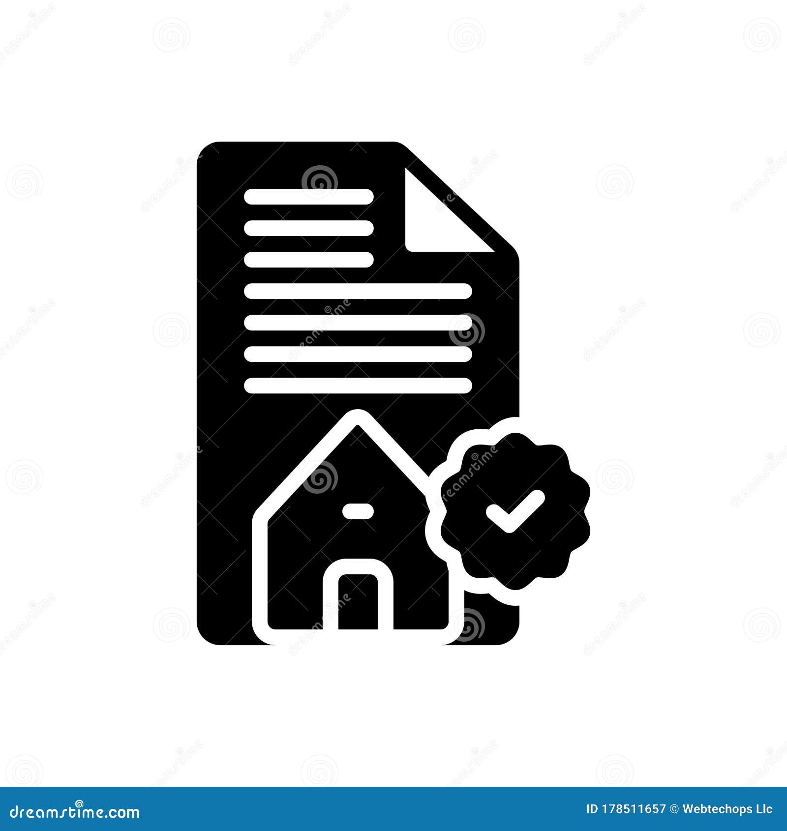 Black Solid Icon for Permit, Allow and Authorize Stock Vector ...